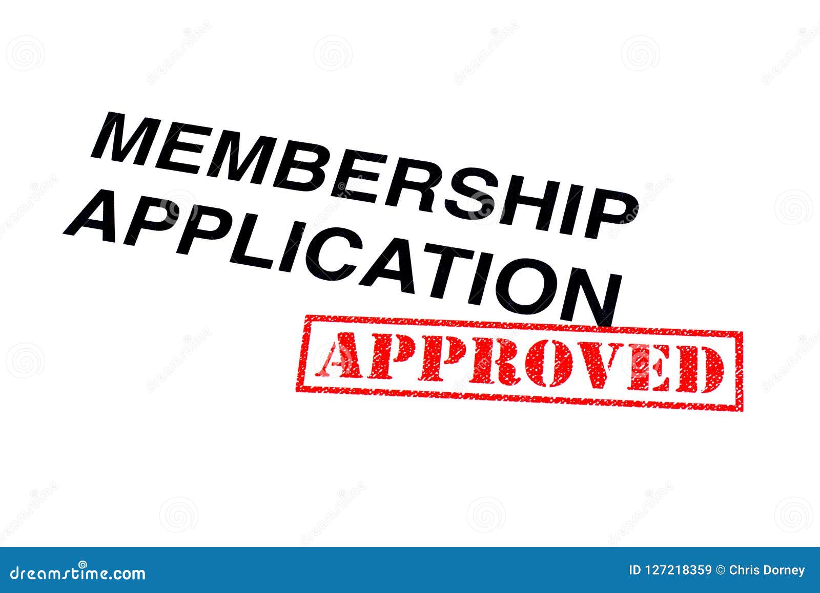 Membership Application Approved Stock Image - Image of pending, header ...