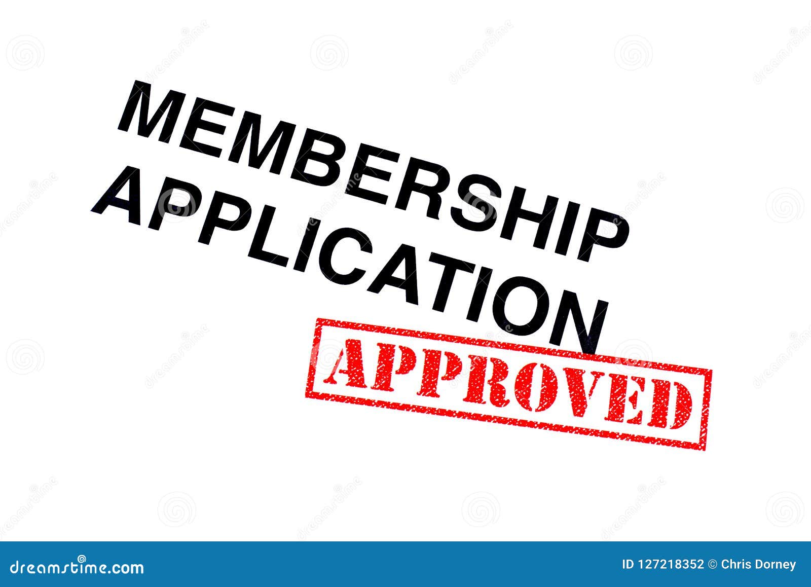 Membership Application Approved Stock Photo - Image of application ...