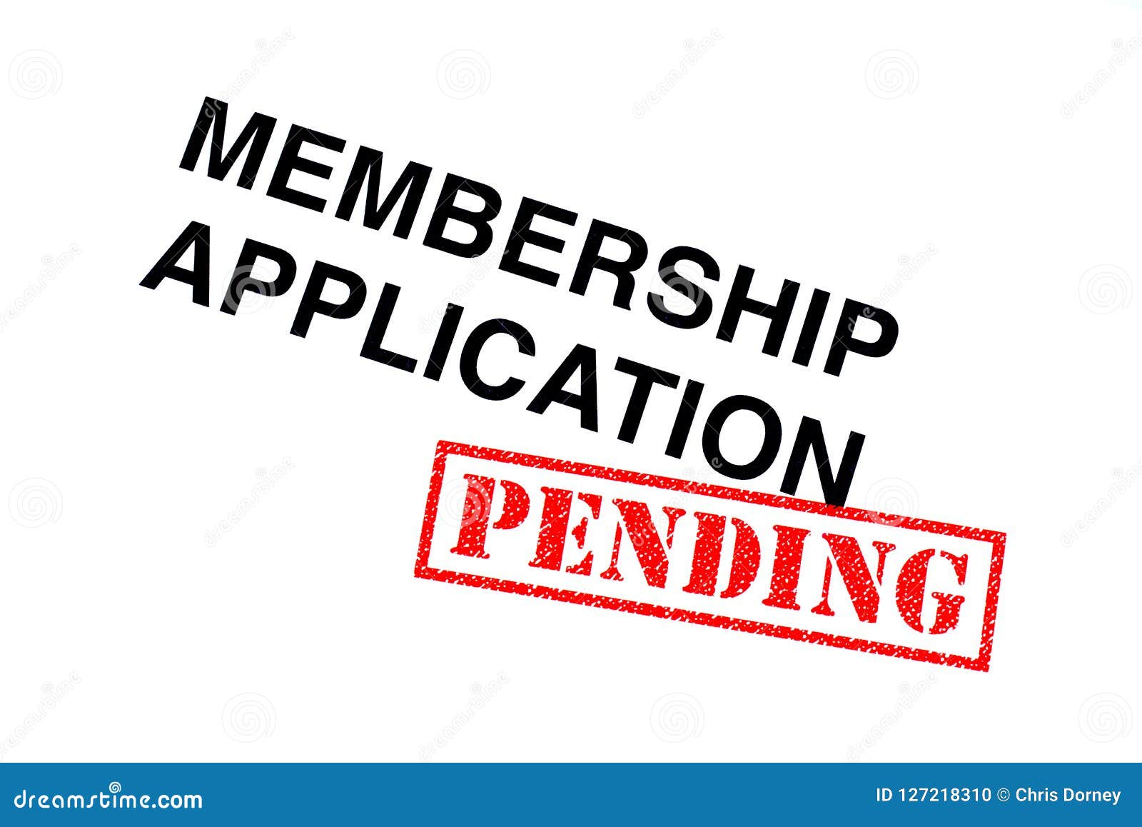 Membership Application Pending Stock Illustration - Illustration of ...