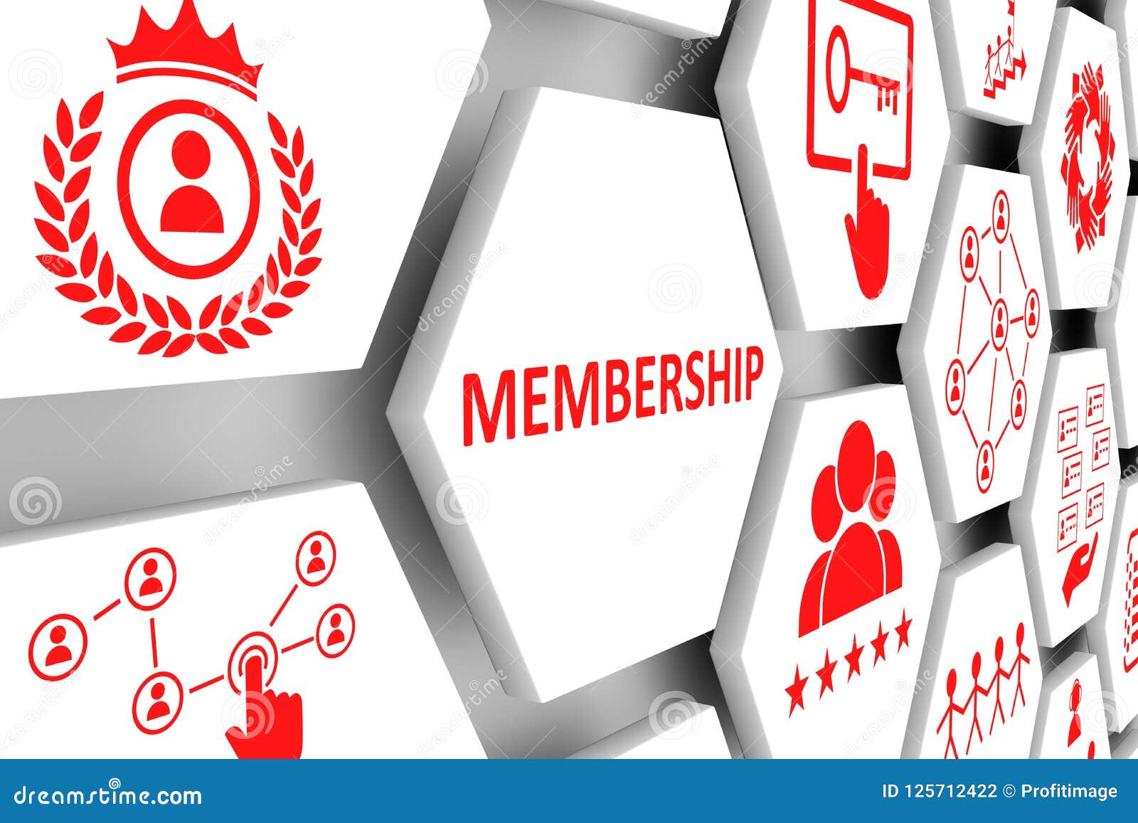 MEMBERSHIP Concept Cell Background Stock Illustration - Illustration of ...