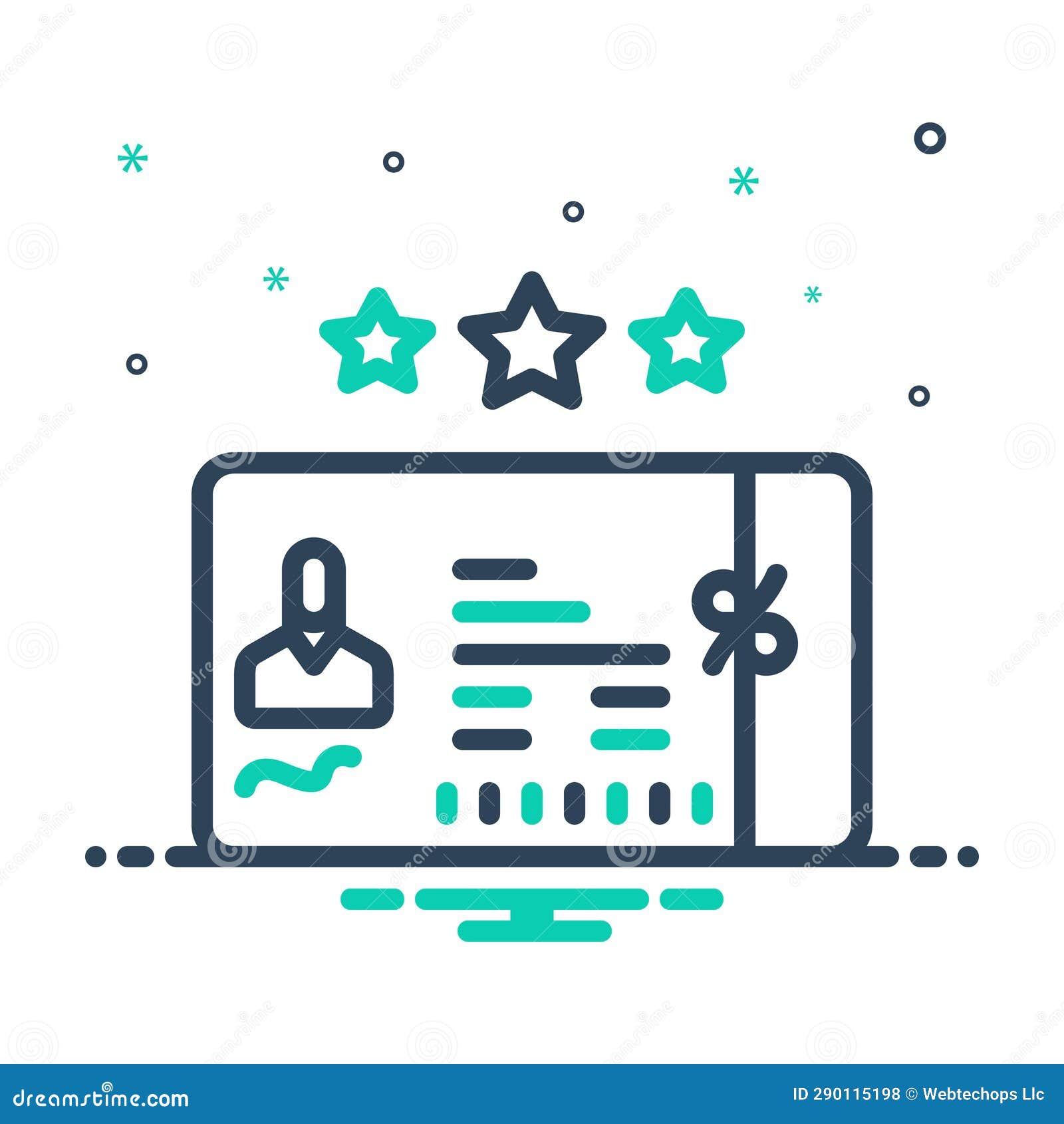 Mix Icon for Membership, Business Card and Security Stock Illustration ...