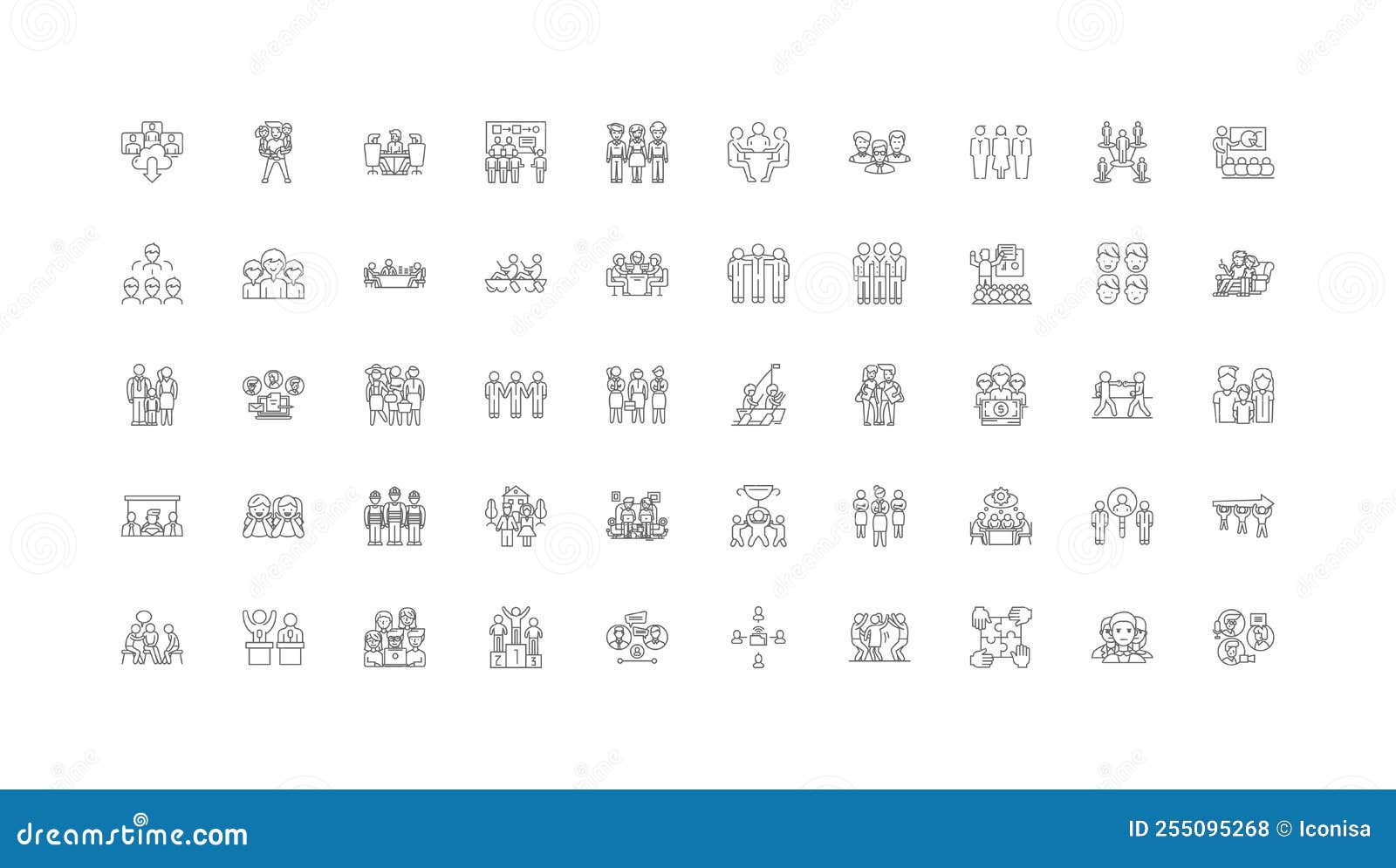 Membership Ideas, Linear Icons, Line Signs Set, Vector Collection Stock ...