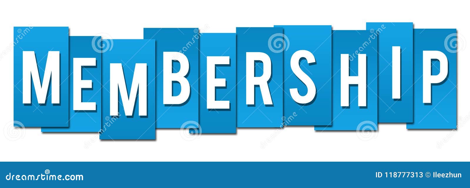 Membership Blue Stripes stock illustration. Illustration of club ...