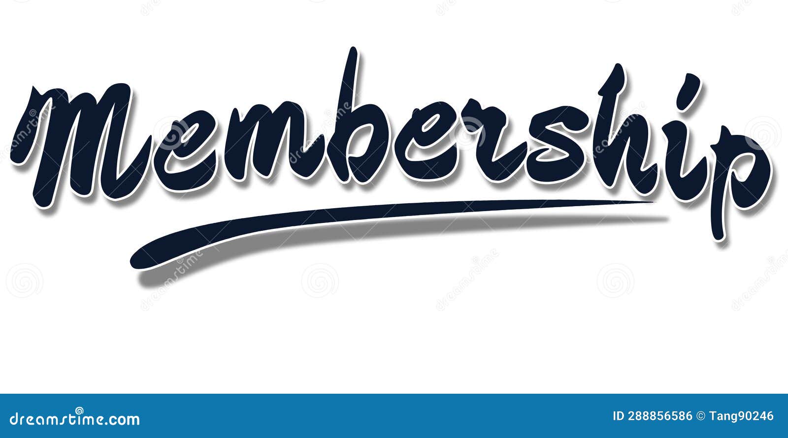 Membership Word Isolated on White Background Stock Illustration ...