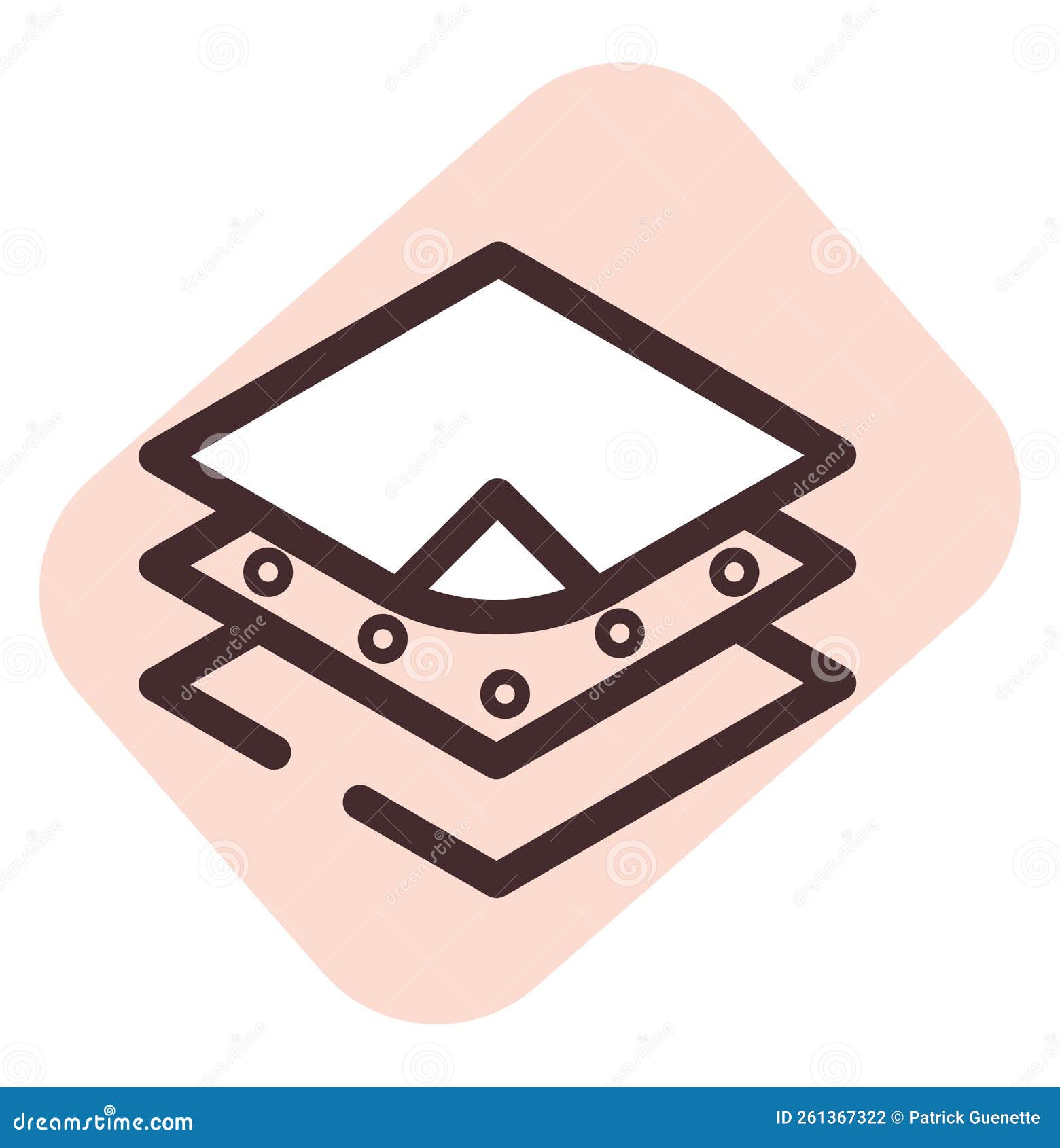 Membrane material, icon stock vector. Illustration of lightweight ...
