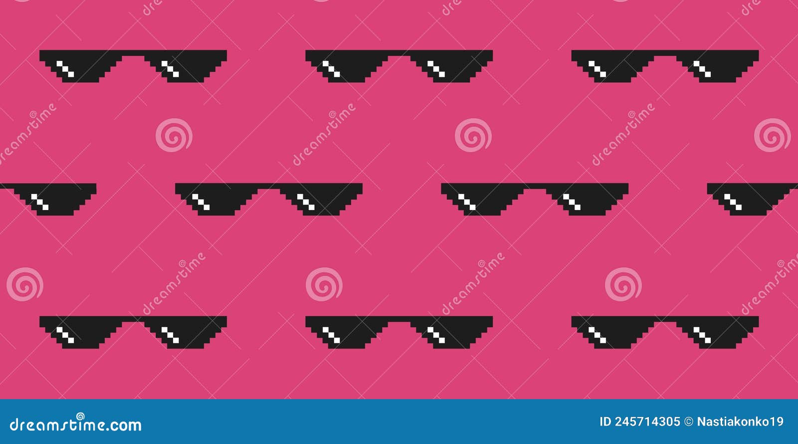 Meme Pixel Glasses On A White Background Royalty-Free Illustration ...
