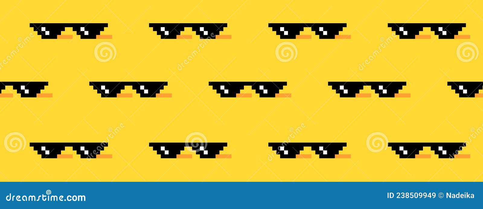 Meme Pixel Glasses On A White Background Royalty-Free Illustration ...