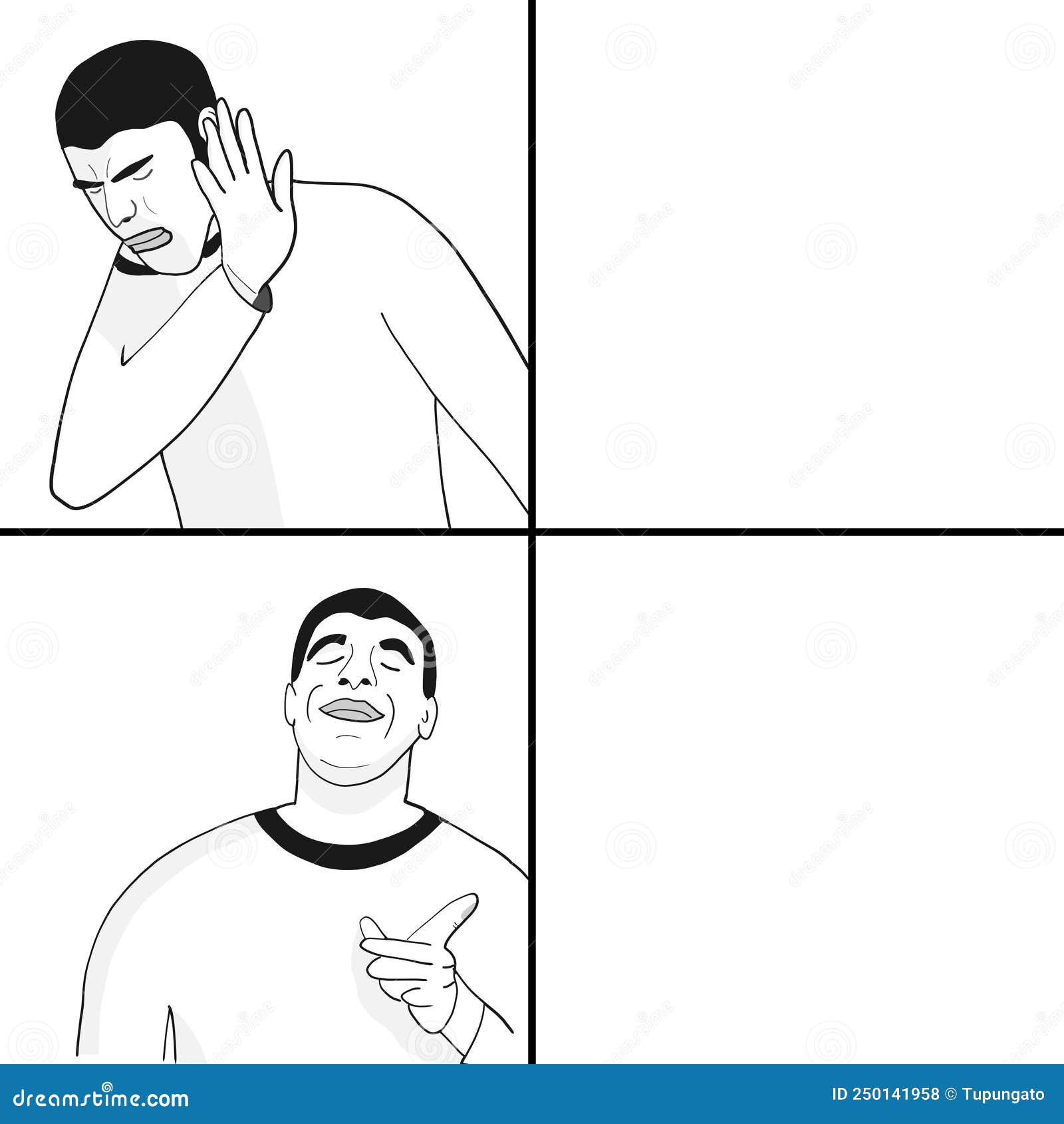 Meme template about choice stock vector. Illustration of like - 250141958