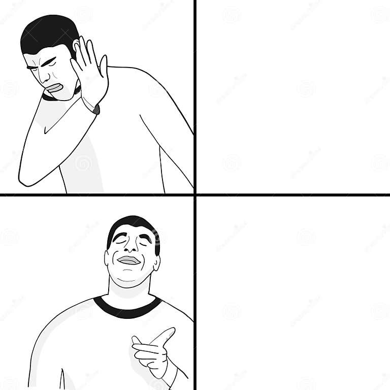 Meme template about choice stock vector. Illustration of like - 250141958