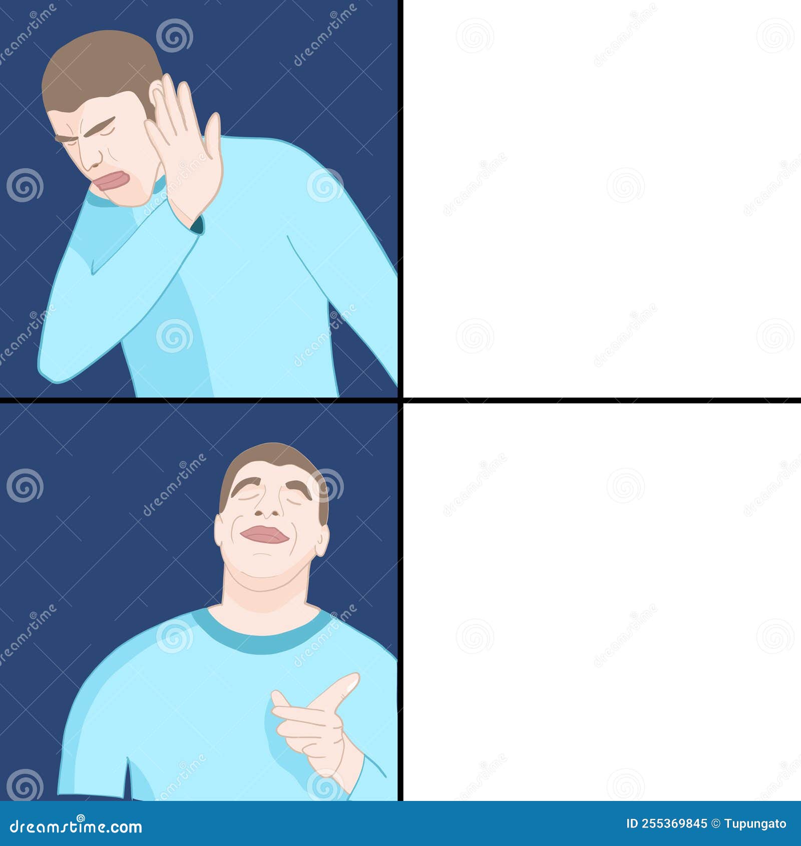 Meme Template Rejecting Accepting Cartoon Vector | CartoonDealer.com ...