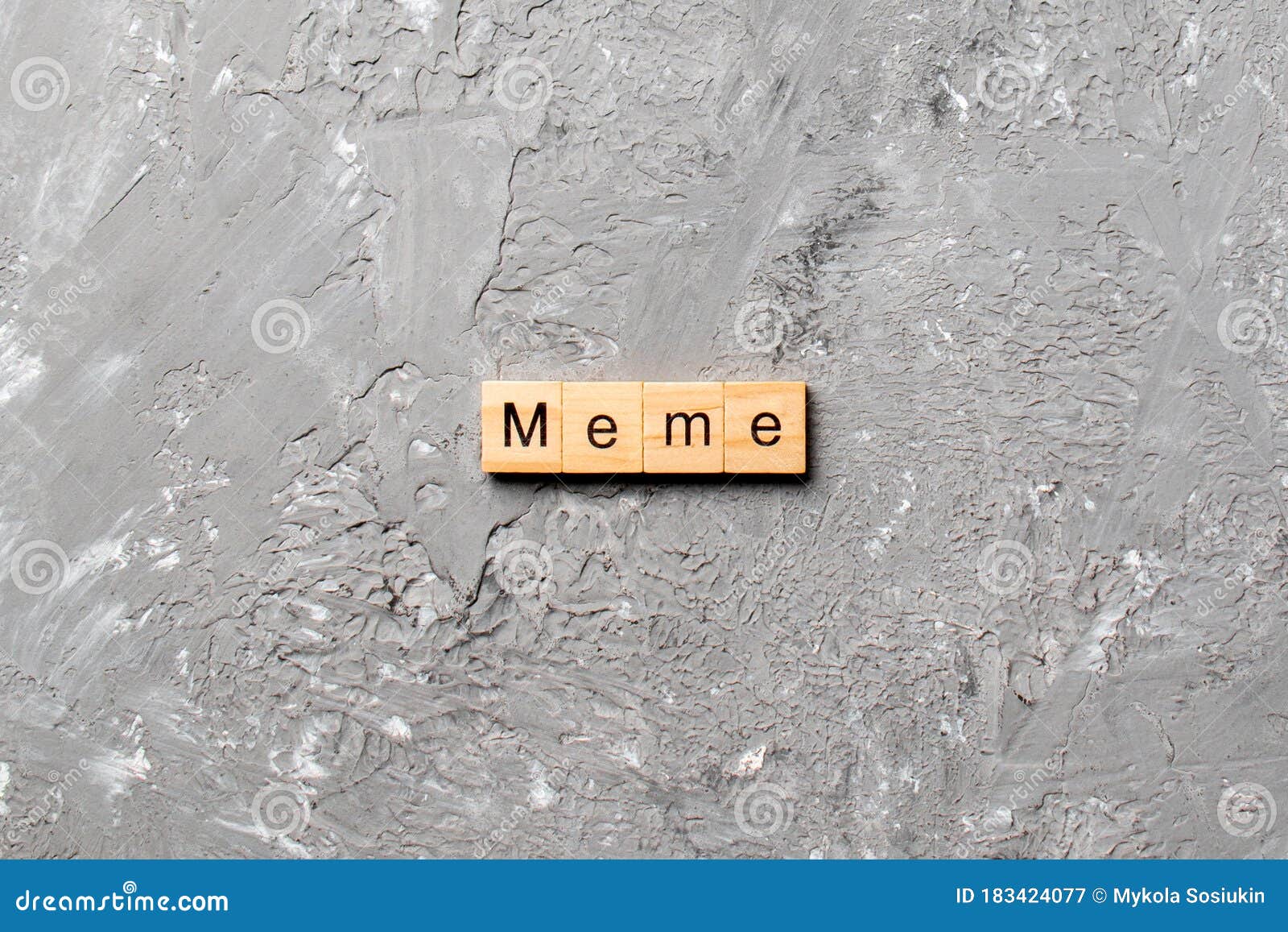Meme Word Written on Wood Block. Meme Text on Table, Concept Stock ...