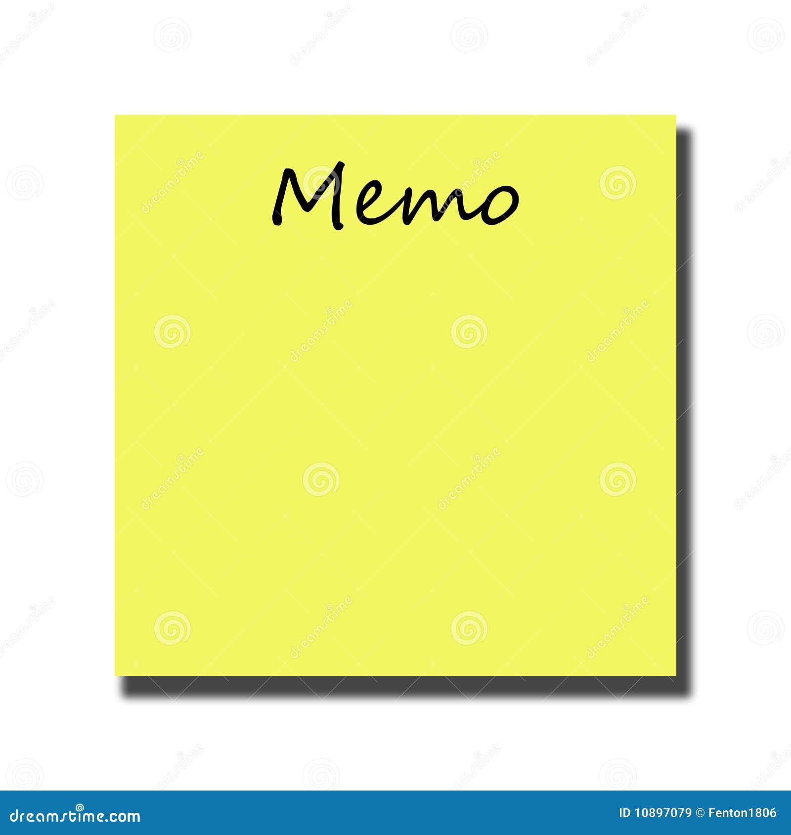 Memo stock illustration. Illustration of remember, reminder - 10897079