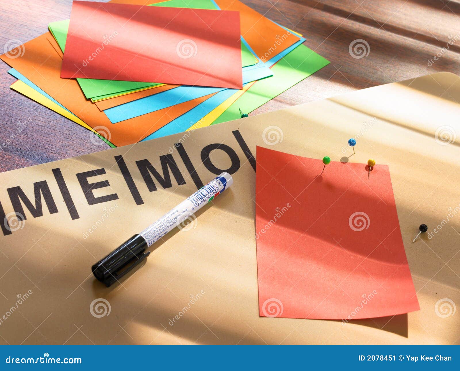 Memo board stock image. Image of background, work, table - 2078451