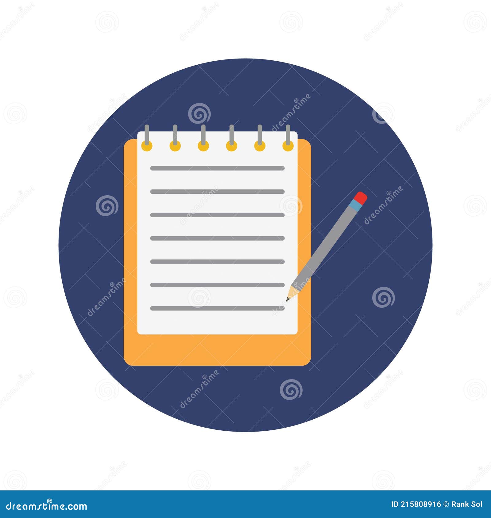 Memo Book Color Vector Icon Which Can Easily Modify or Edit Stock ...