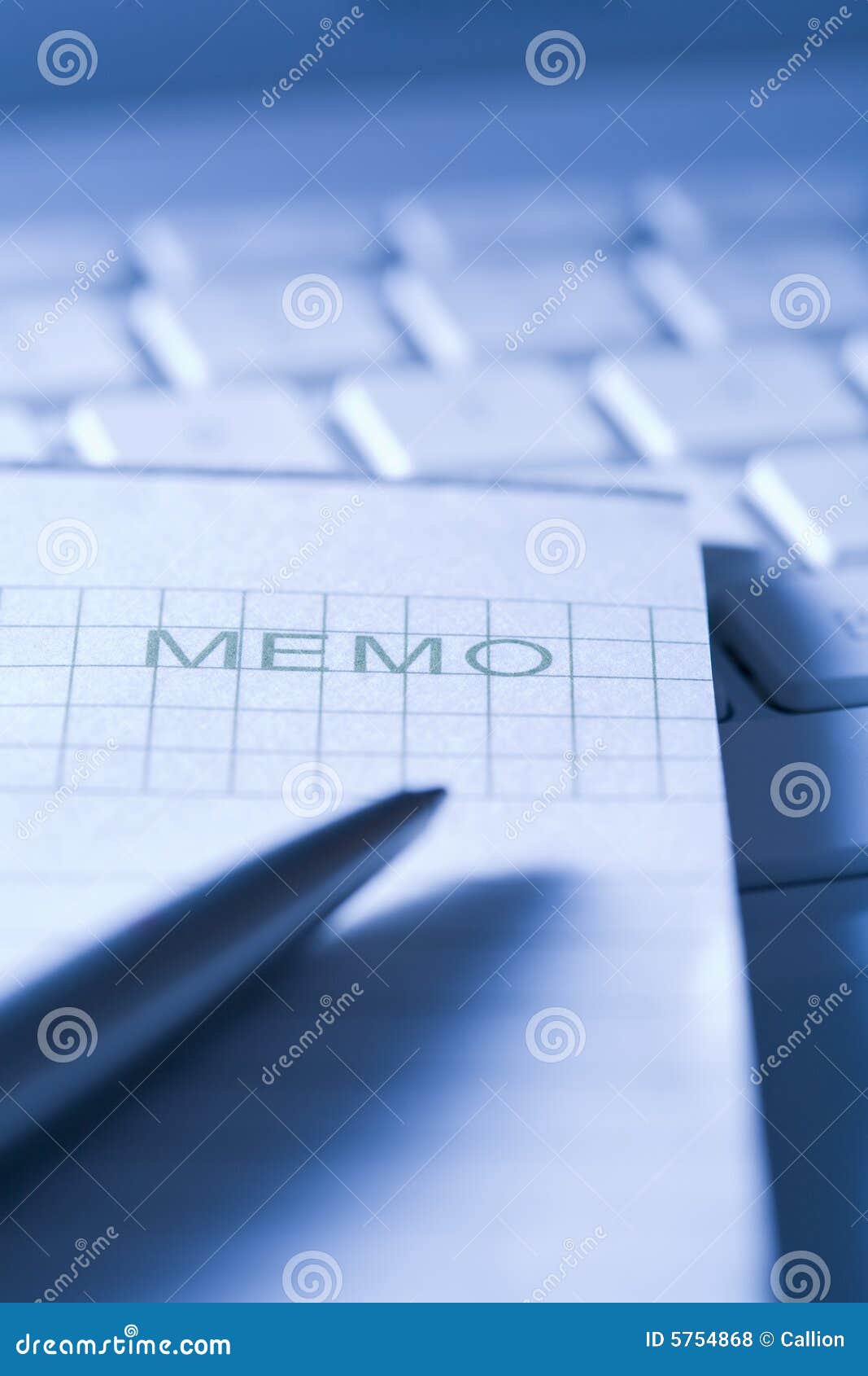 Memo Business Communication Stock Photo - Image of blue, message: 5754868