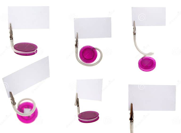 Memo Cards with Clipping Paths Stock Image - Image of isolated, note ...