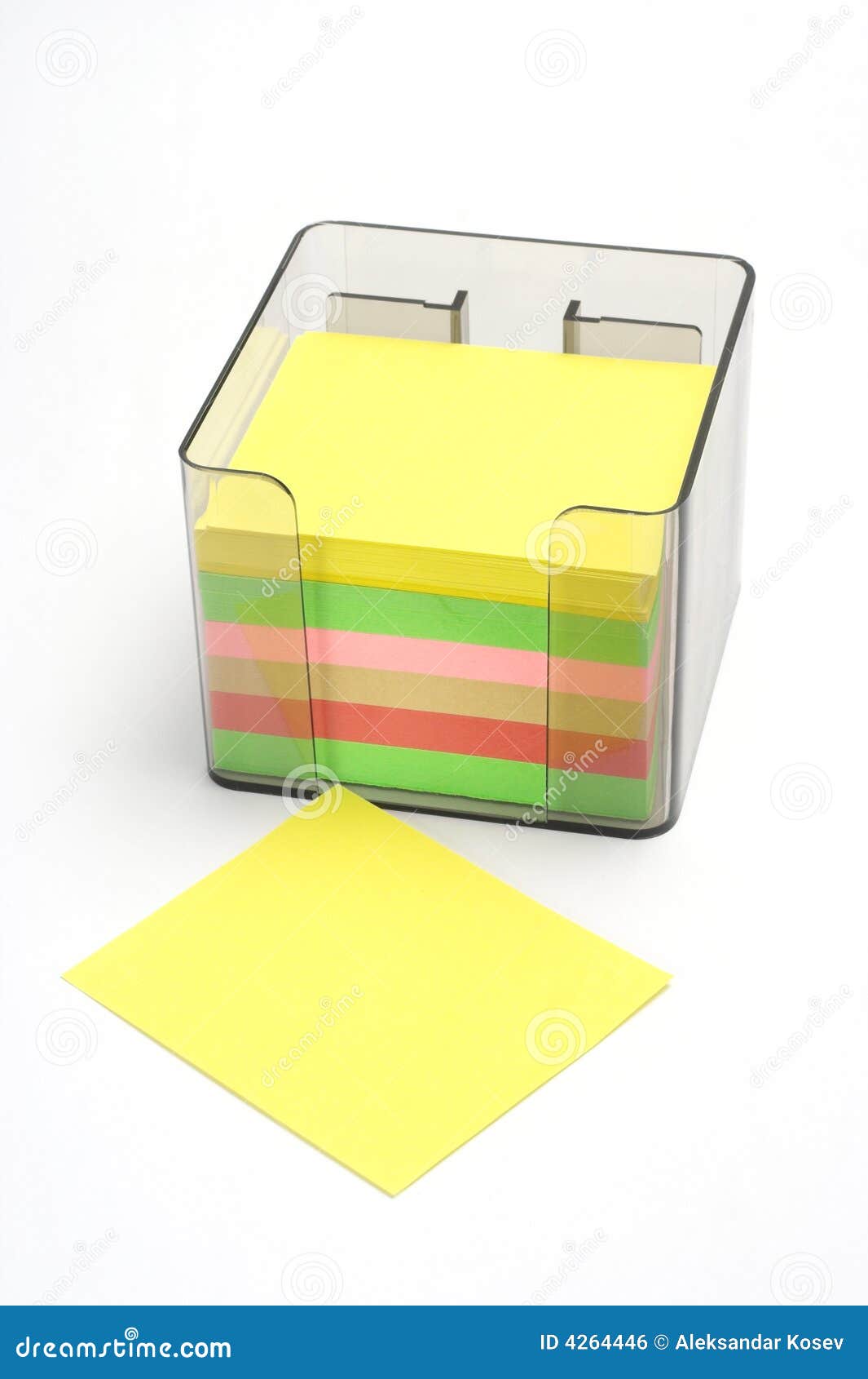 Memo cube stand stock photo. Image of memorize, notification - 4264446