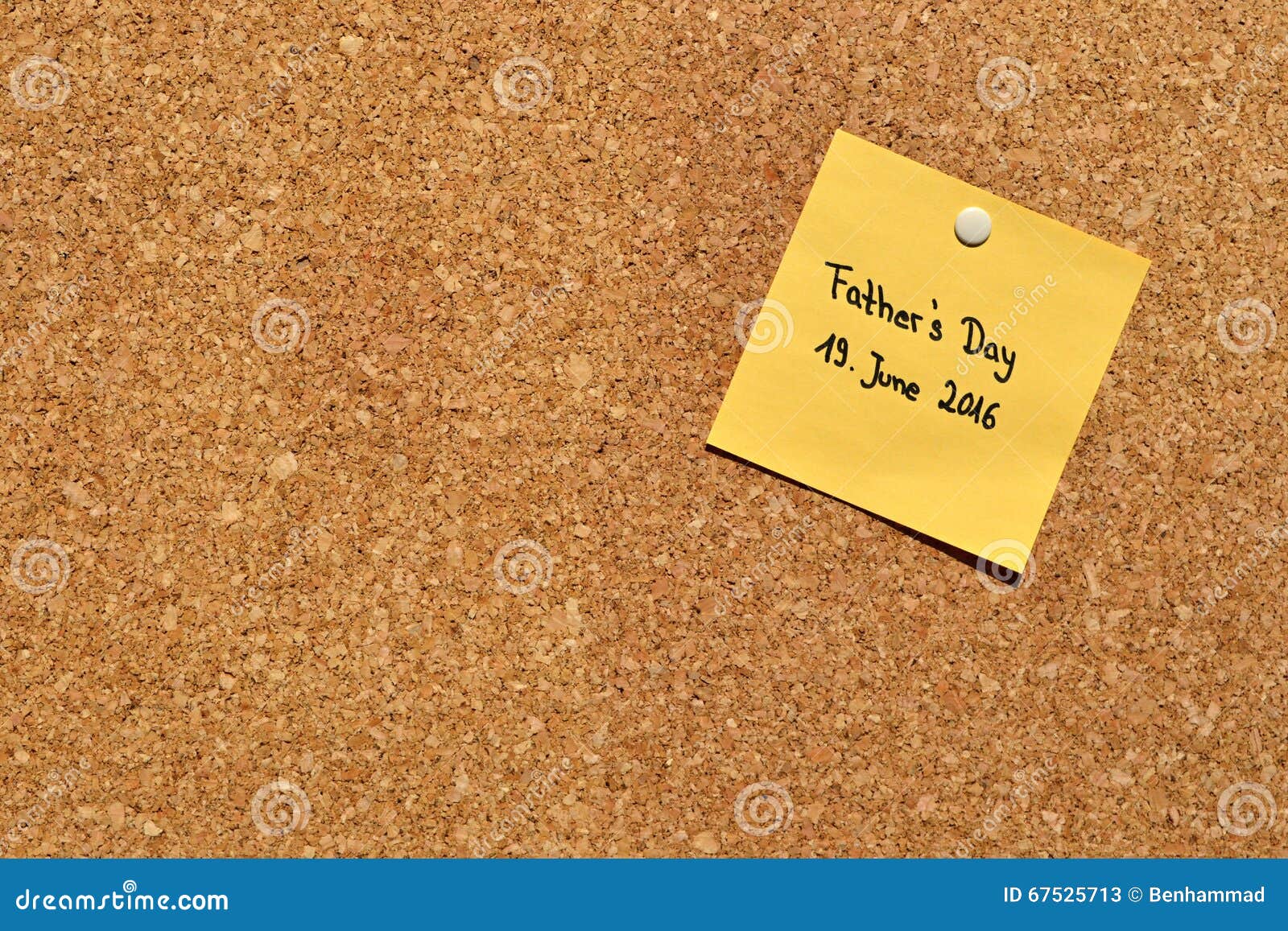 Memo: Father s Day 2016 stock image. Image of commemoration - 67525713