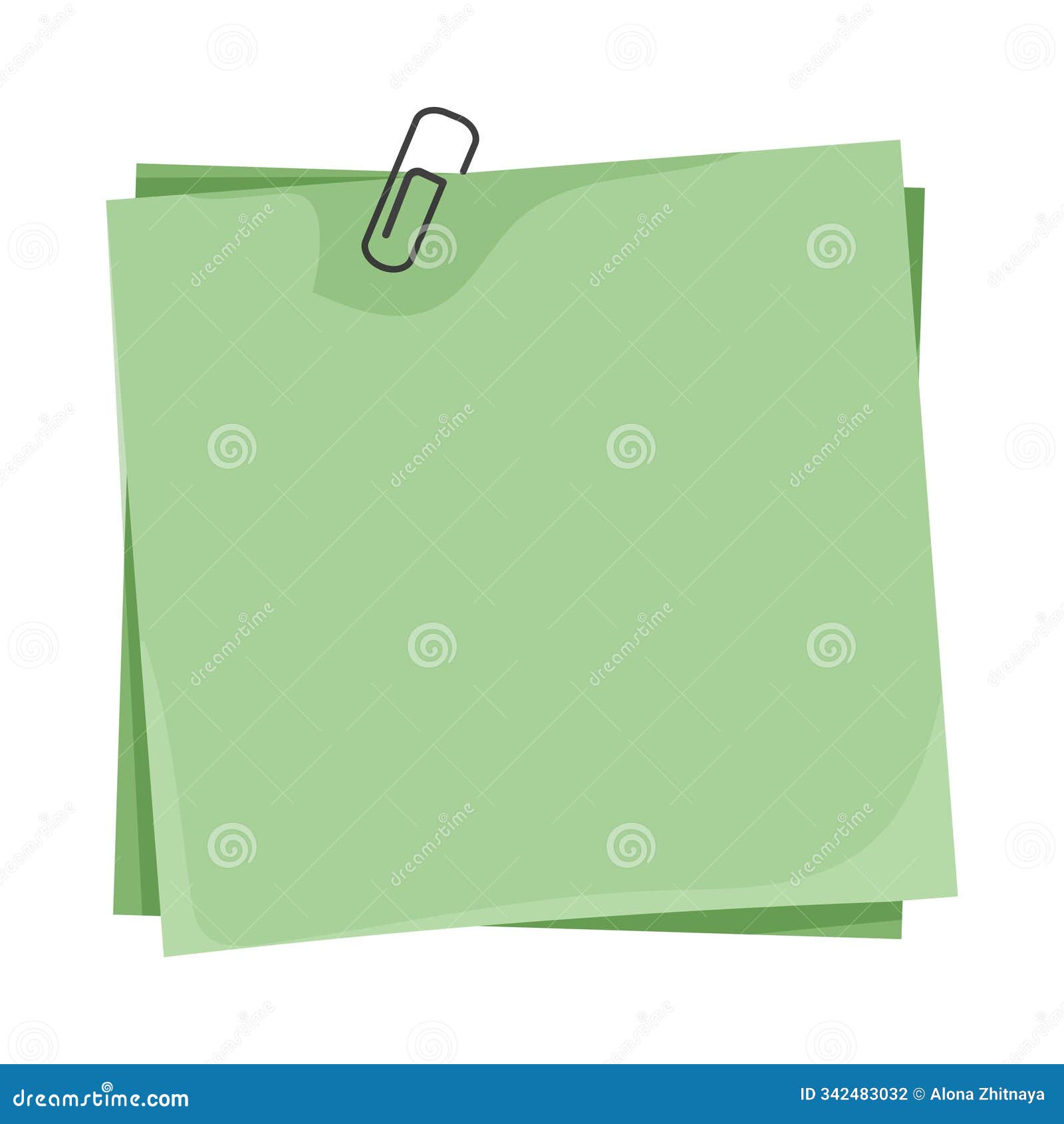 Memo Note, Paper for Note with Clip, Postit. Planner Notebook Page ...