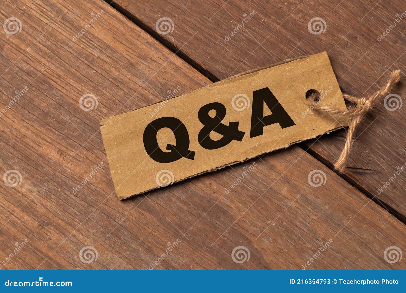 Memo Note Written with Text Q&a Stands for Question and Answer Stock ...