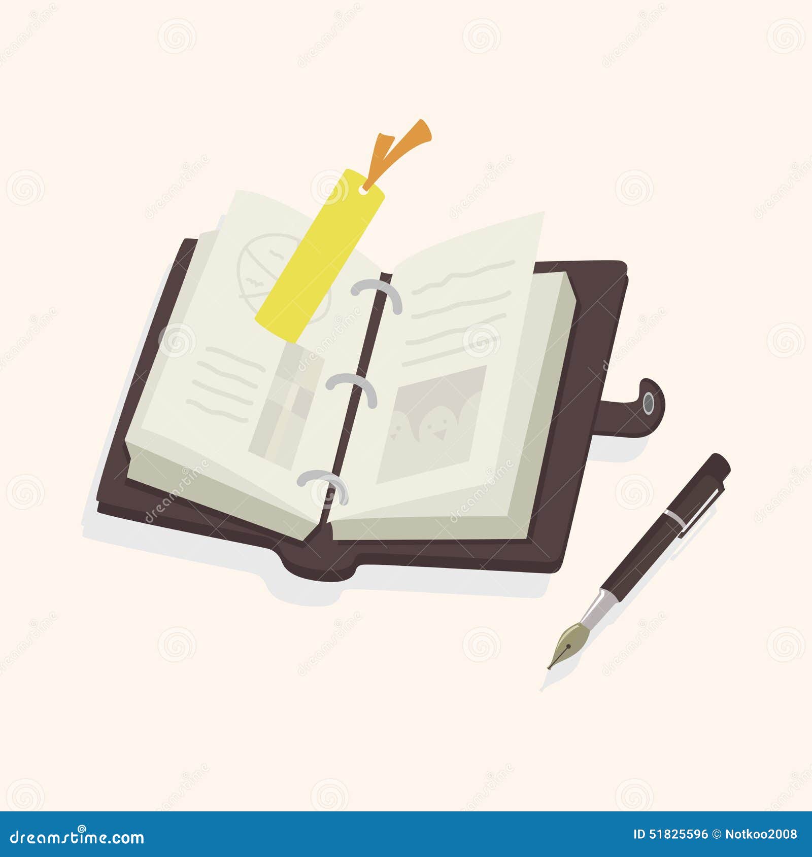 Memo Notebook Theme Elements Stock Vector - Illustration of note ...
