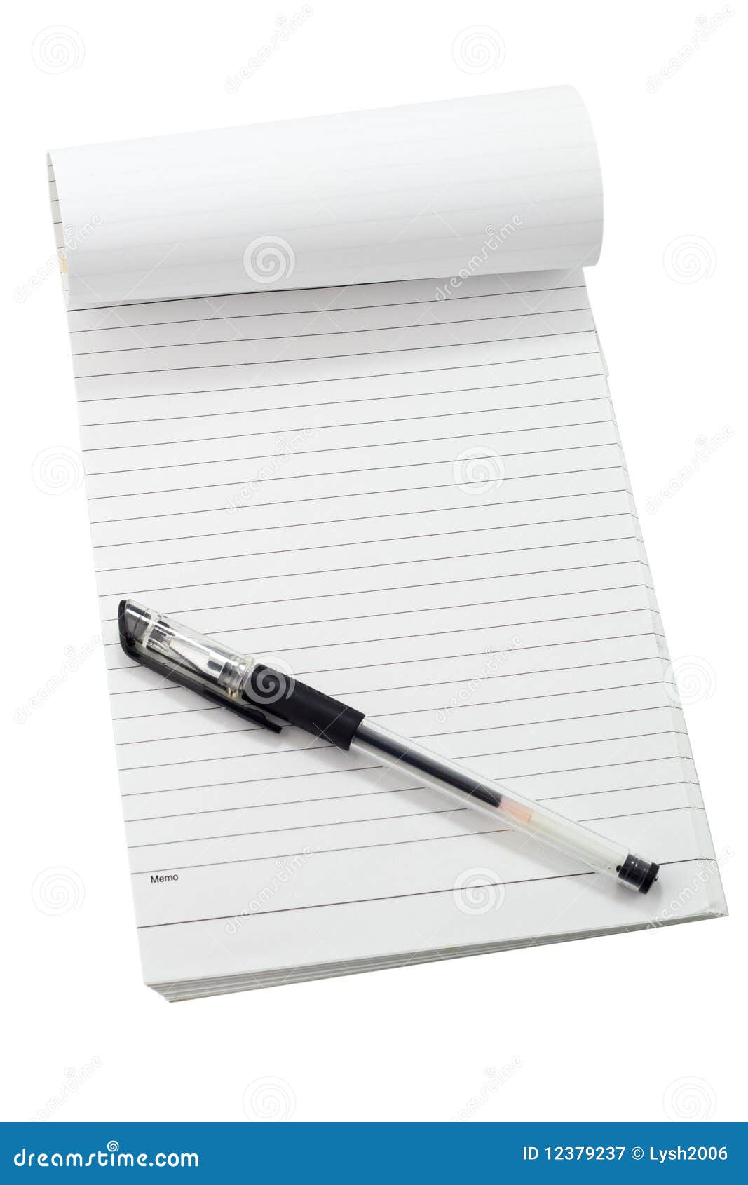 Memo Pad And Pen Stock Photo | CartoonDealer.com #12379237
