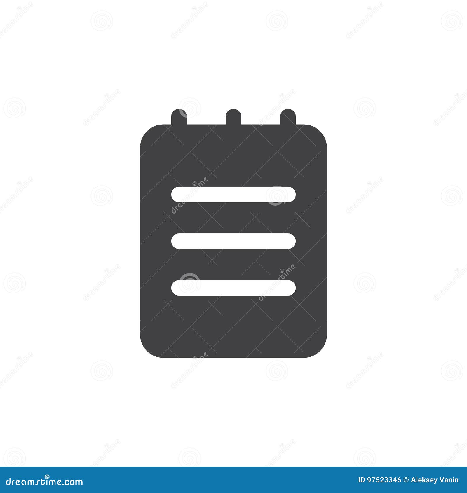 Memo simple icon stock vector. Illustration of icon, memo - 97523346
