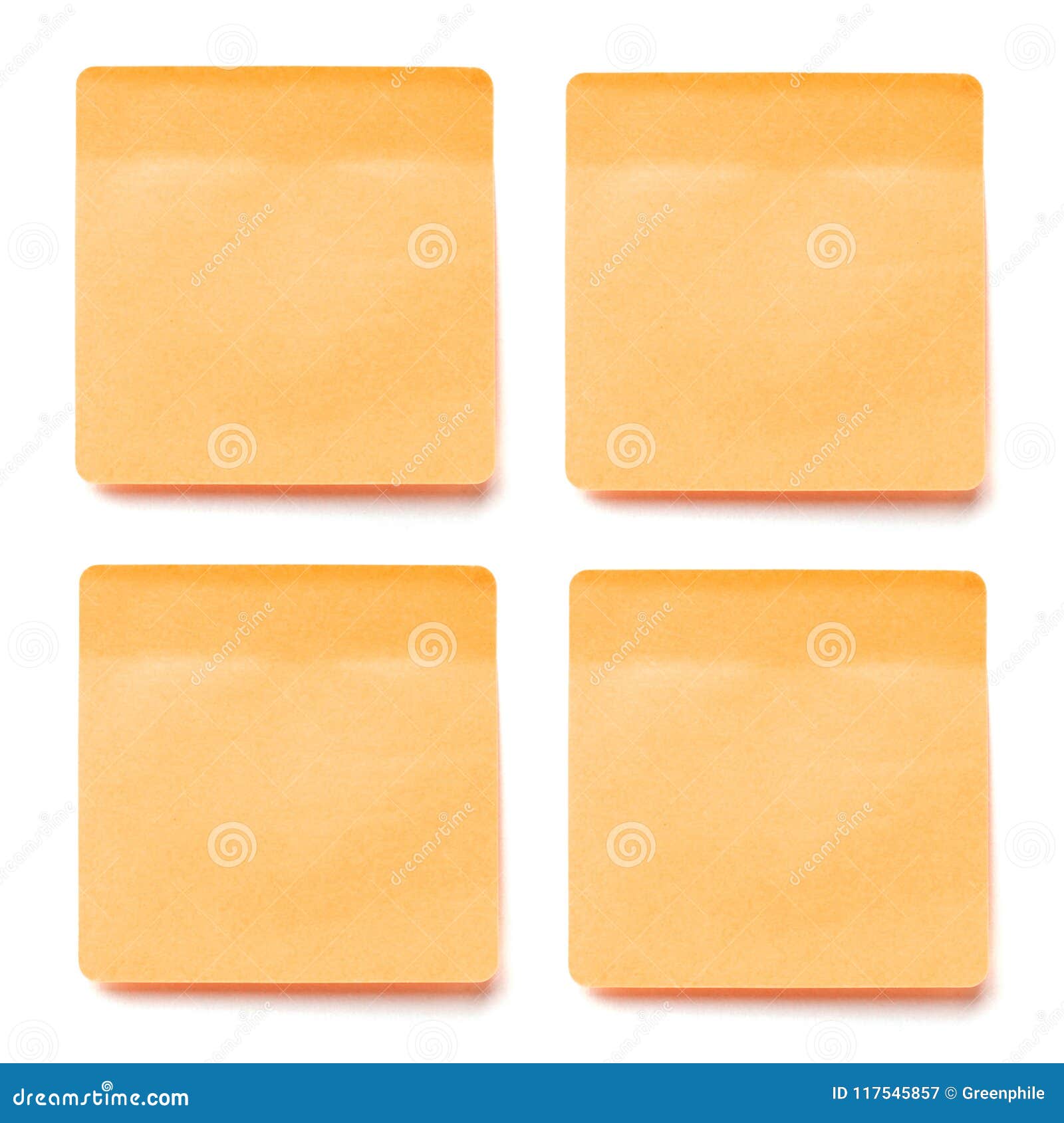 Memo Stick on White Background Stock Image - Image of business, label ...