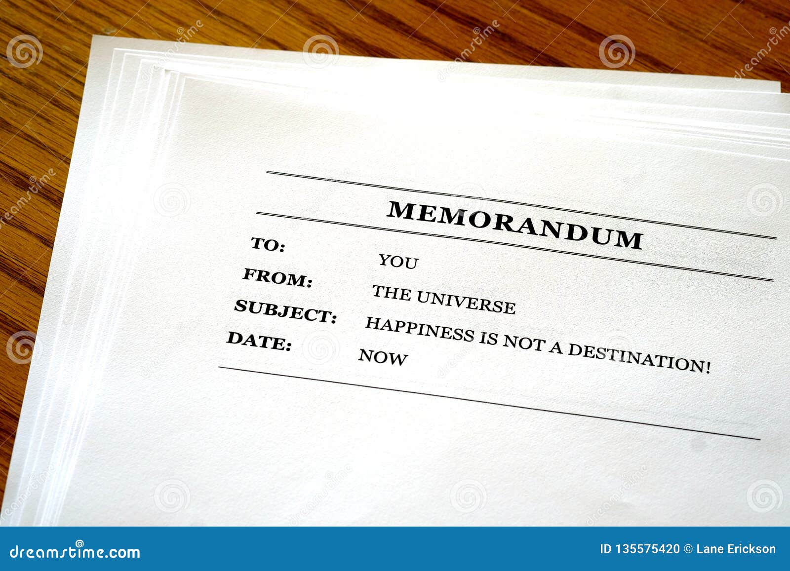 Memo from the Universe Positive Message Happiness is Not a Destination ...