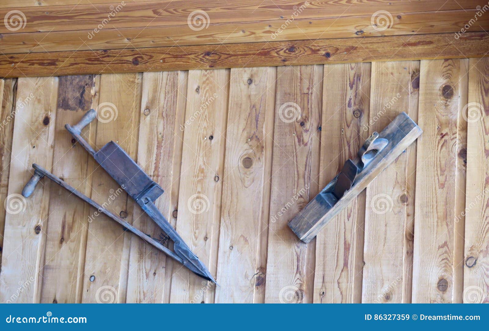 Memorabilia Old Fashioned Hand Made Tools Stock Image - Image of sled ...