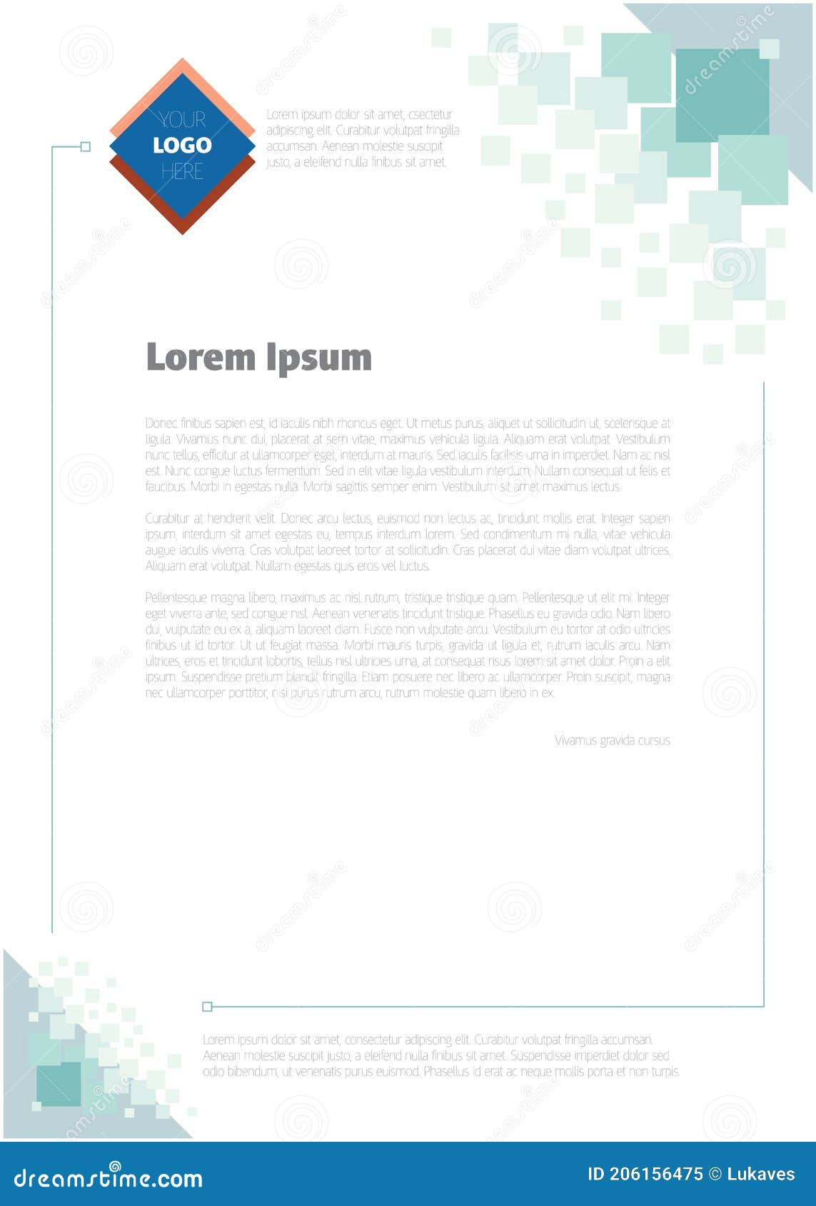 Memorandum design stock vector. Illustration of layout - 206156475