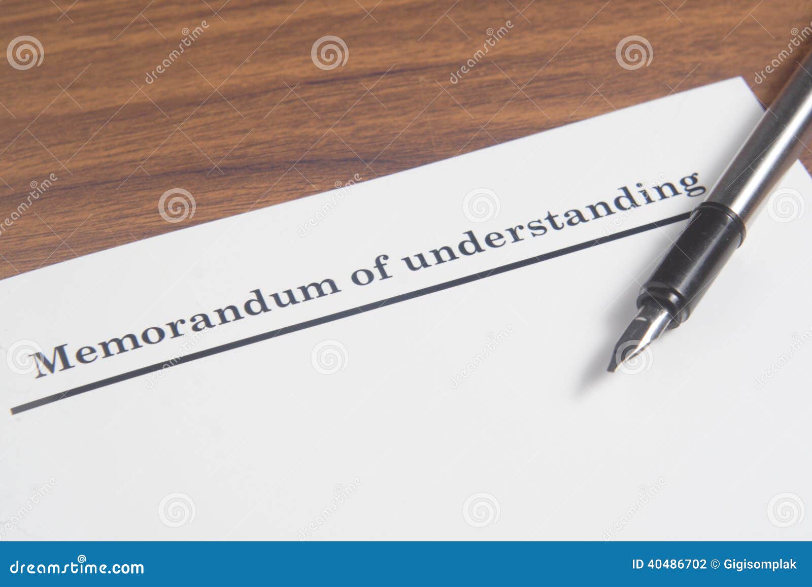 MOU - Memorandum Of Understanding Acronym With Marker, Business Concept ...