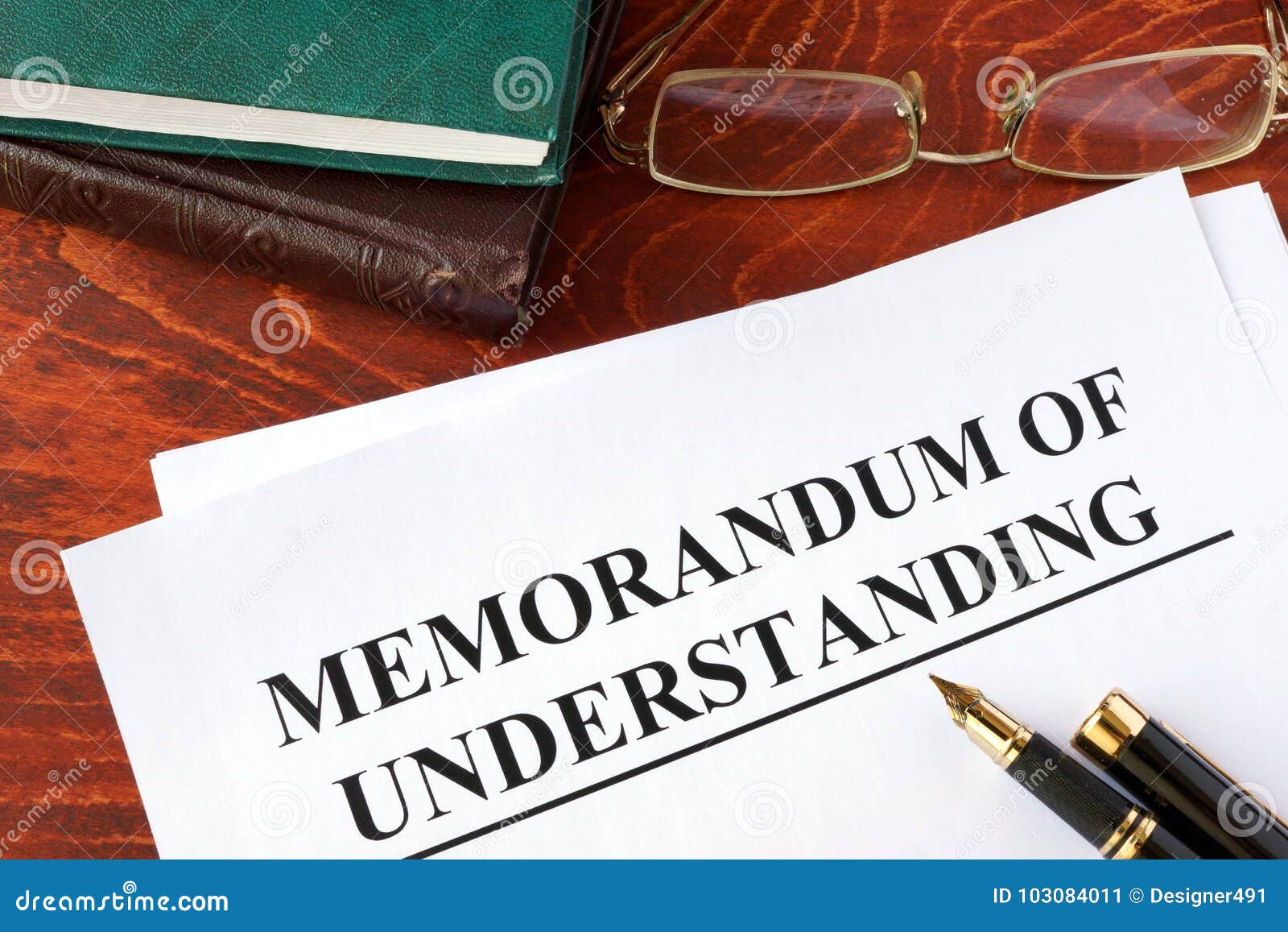 Memorandum of Understanding MOU. Stock Image - Image of approval ...