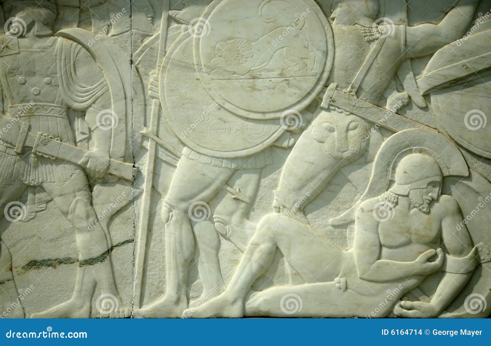 Memorial 300 greek heros editorial stock image. Image of rock - 6164714