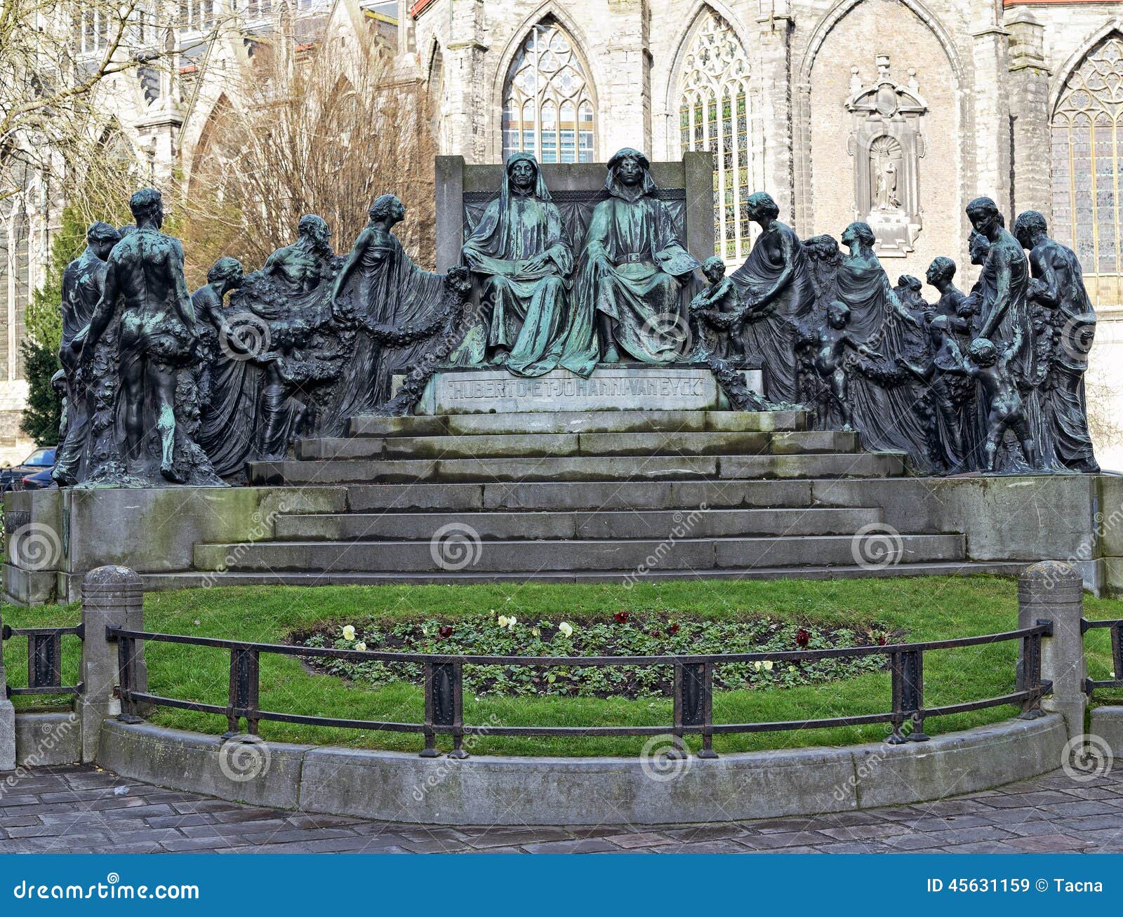 Memorial of Brothers Hubert and Jan Van Eyck in Ghent Editorial Stock ... Memorial of Brothers Hubert and Jan Van Eyck in Ghent Editorial Stock ...