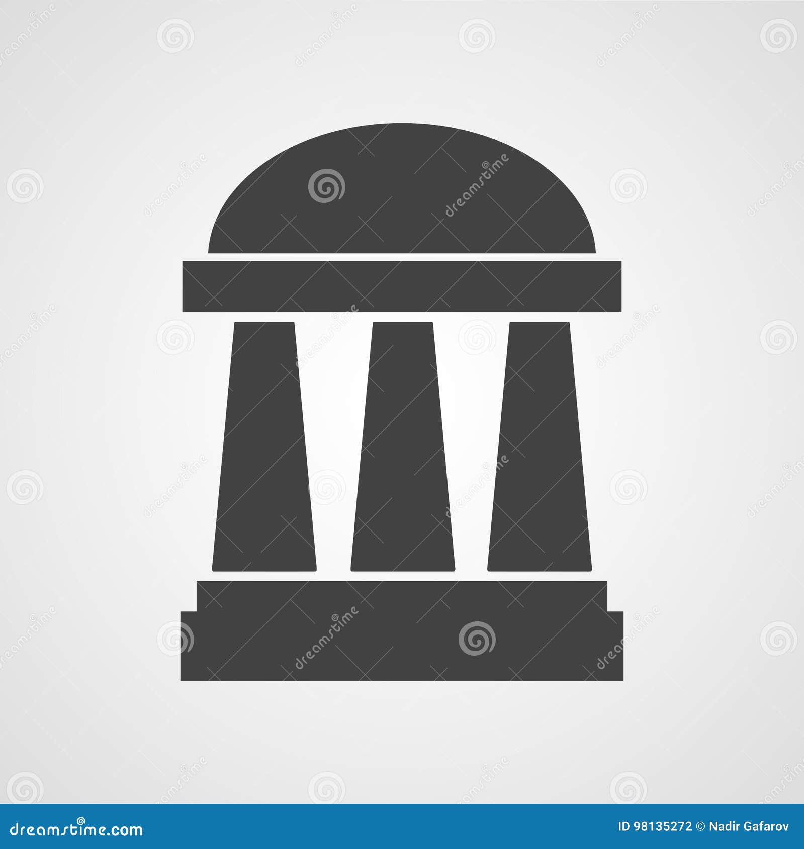 Memorial Building icon stock illustration. Illustration of concept ...