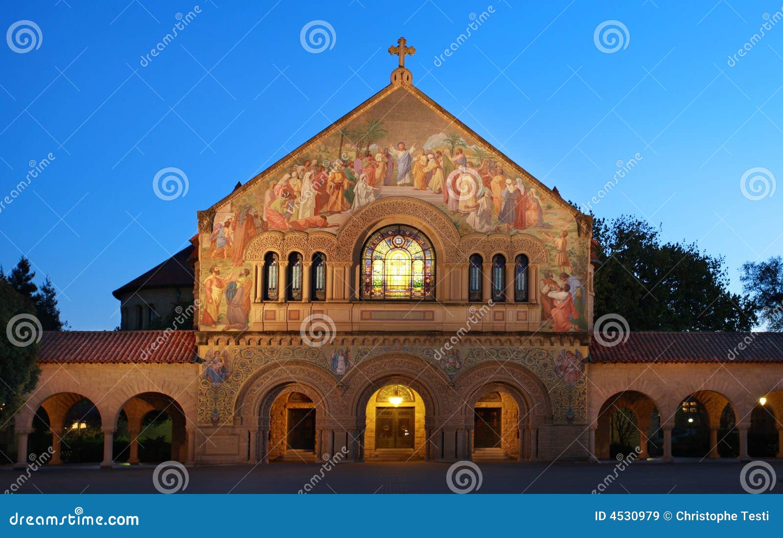 Memorial Church in Stanford Editorial Stock Image - Image of design ...