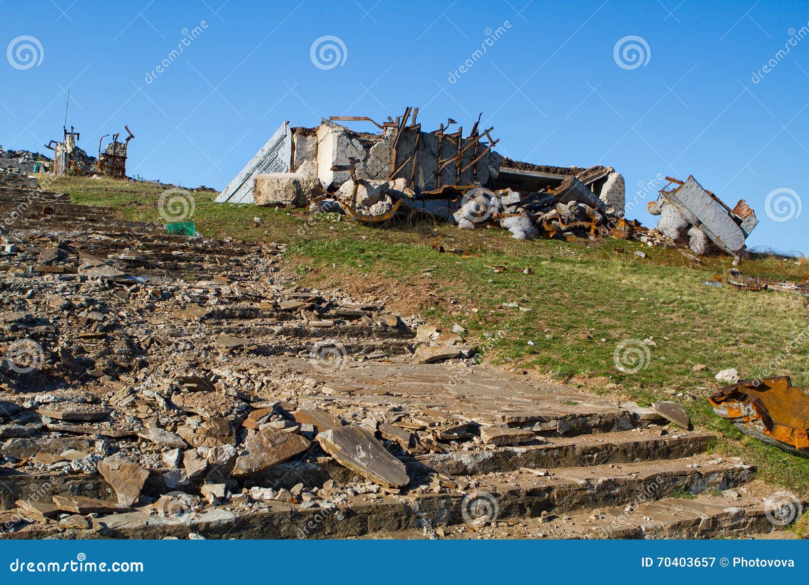 Memorial Complex on the Top of the Saur-Graves Stock Image - Image of ...