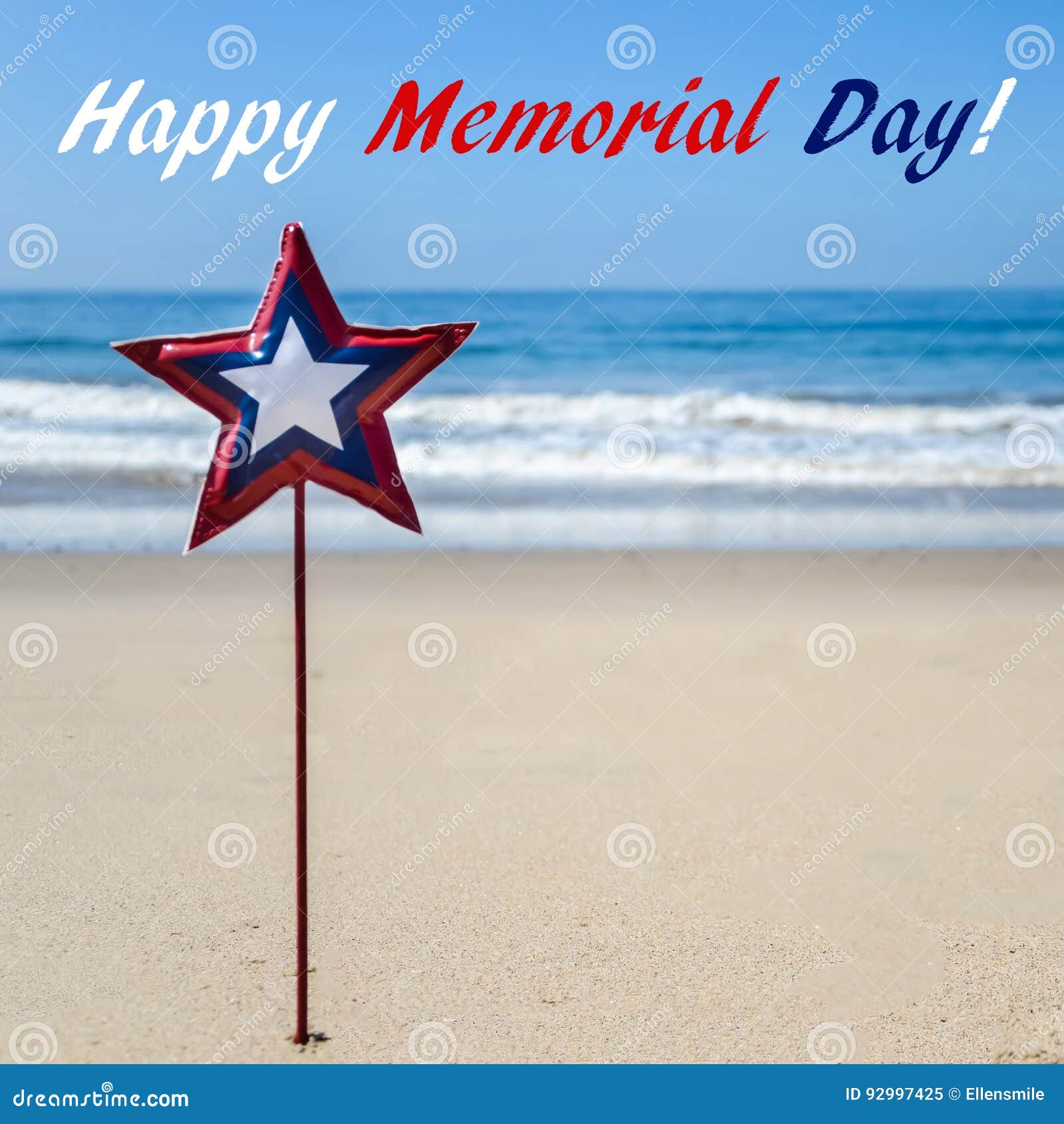 Memorial Day Background on the Beach Stock Image - Image of america ...