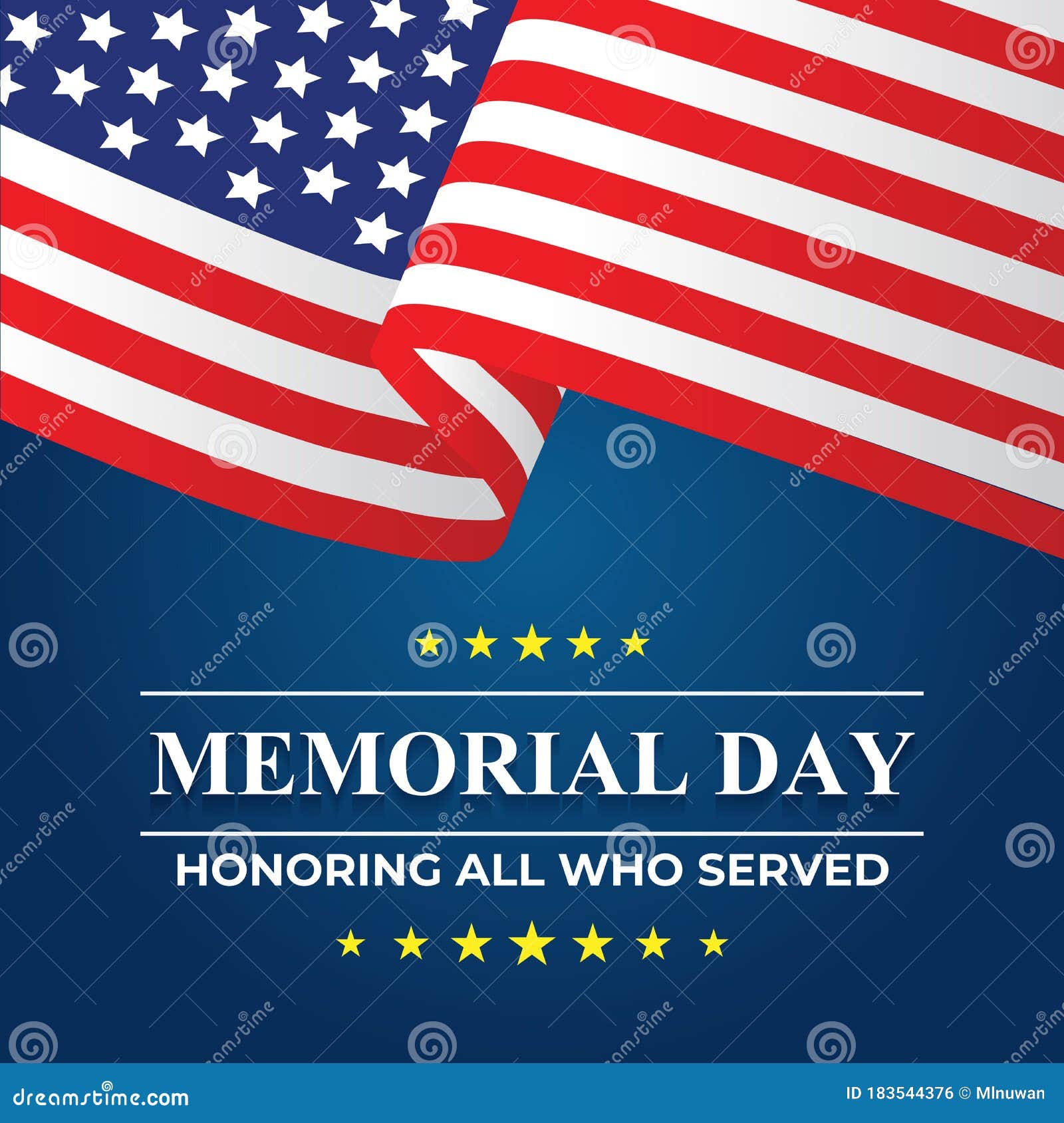 Memorial Day Graphic for Remember those Who Served Stock Vector ...