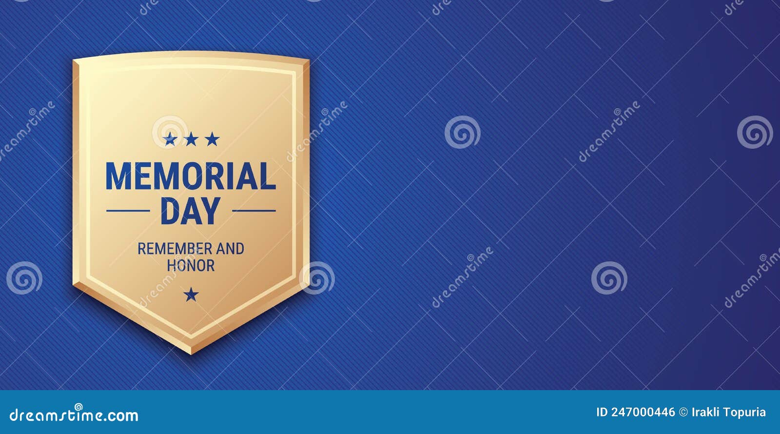 Memorial Day Shield Flags Banner Stars American Celebration Silhouette ...