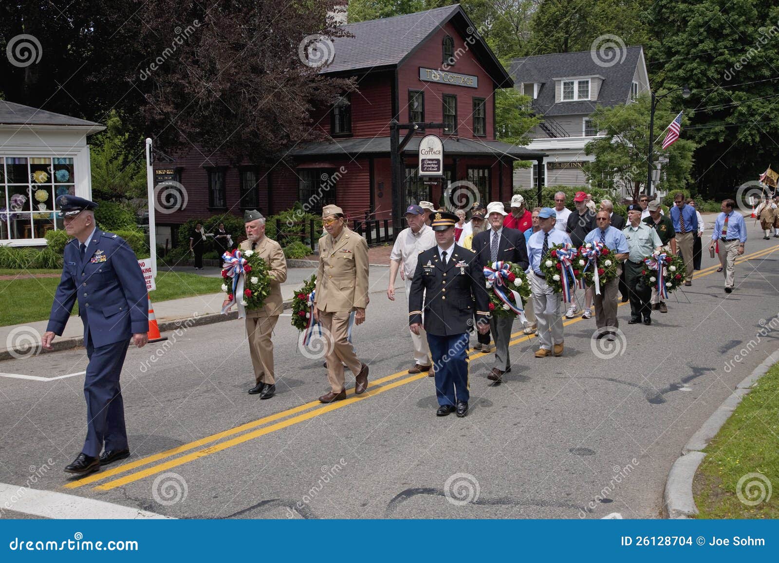 Memorial Day Veterans March Editorial Stock Image - Image of parade ...