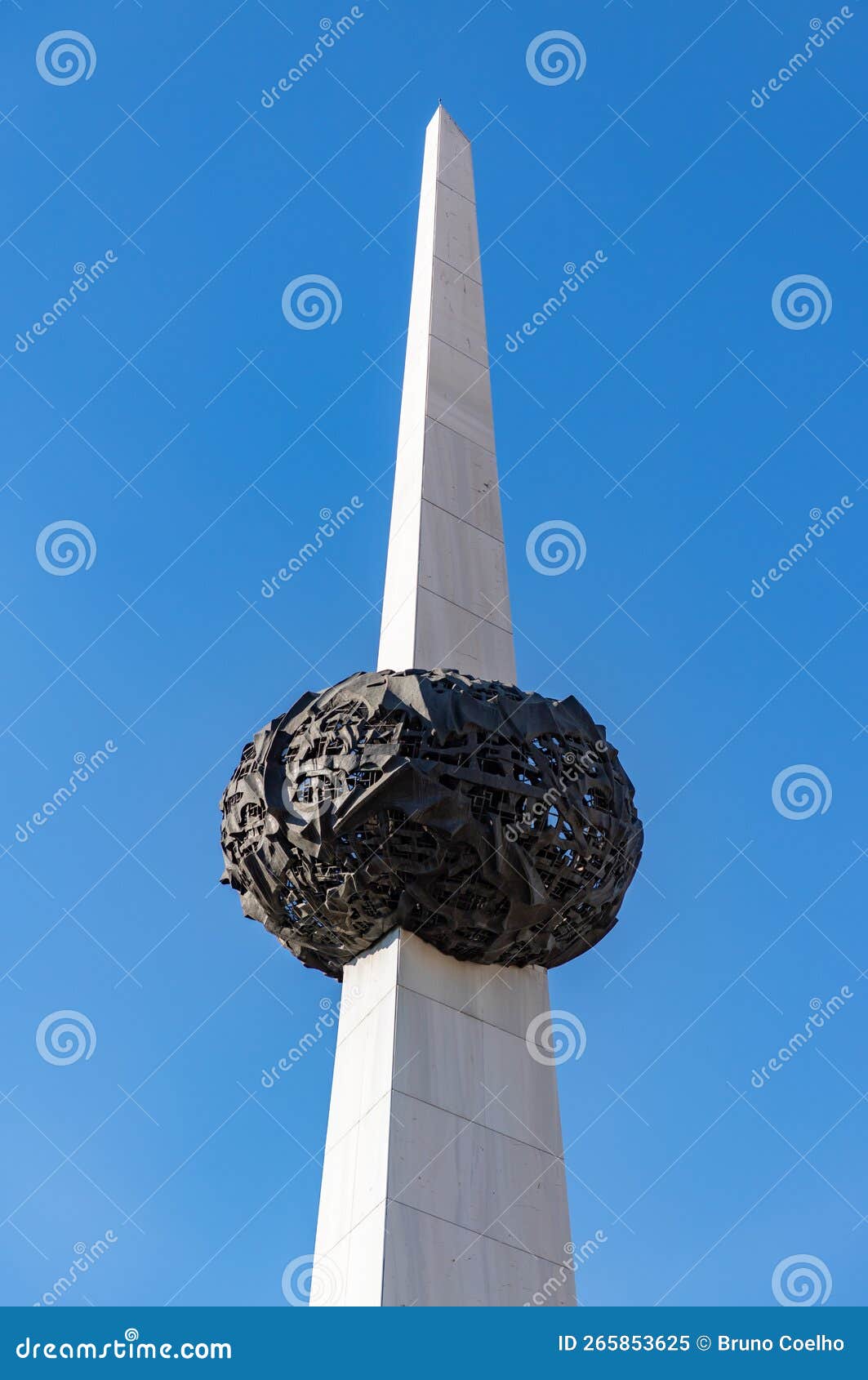 Memorial of Rebirth stock image. Image of blue, spire - 265853625