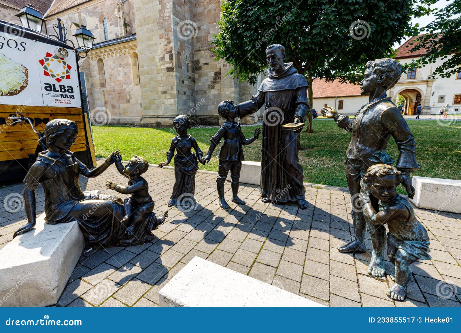 Memorial Statue in the Citadel of Alba Iulia in Romania Editorial ...