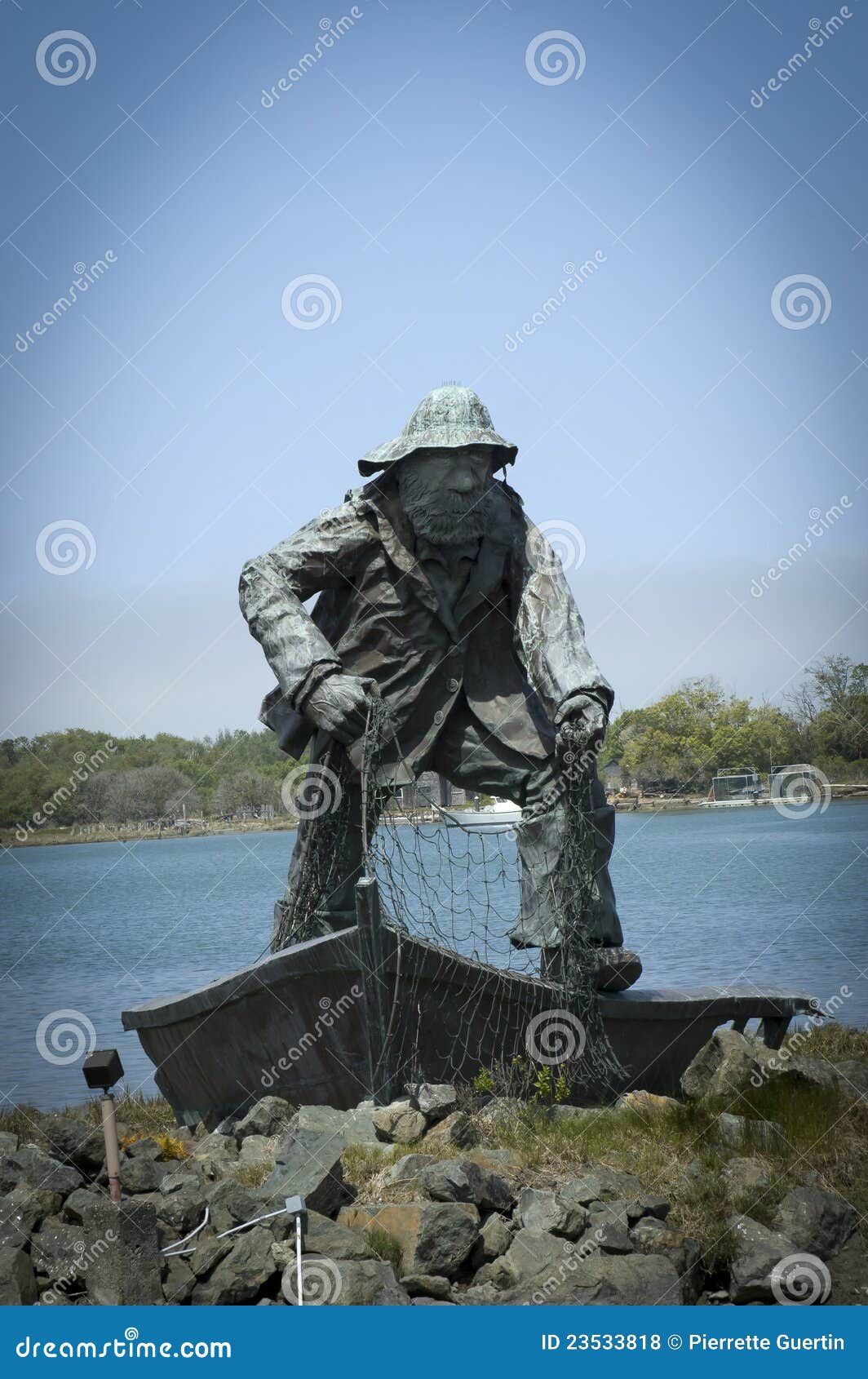 Memorial Statue of the Fisherman Editorial Stock Photo - Image of ...