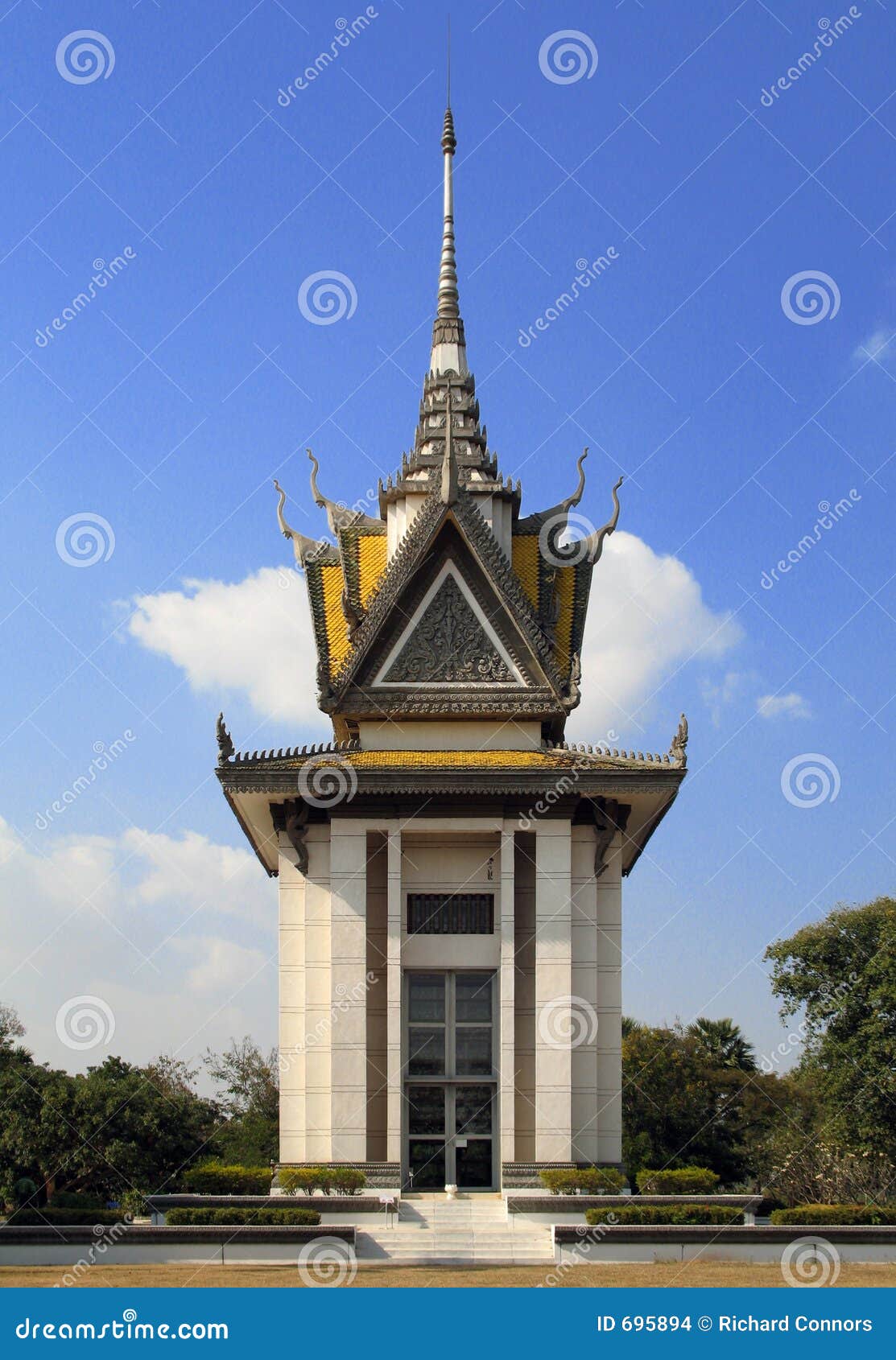 The Memorial Stupa of the Choeung Ek Killing Fields, Cambodia Editorial ...