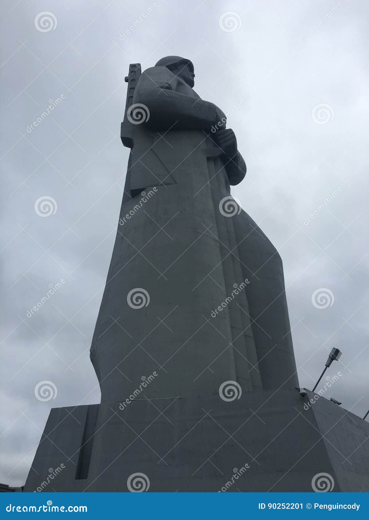 Memorial stock image. Image of murmansk, statue, soldier - 90252201