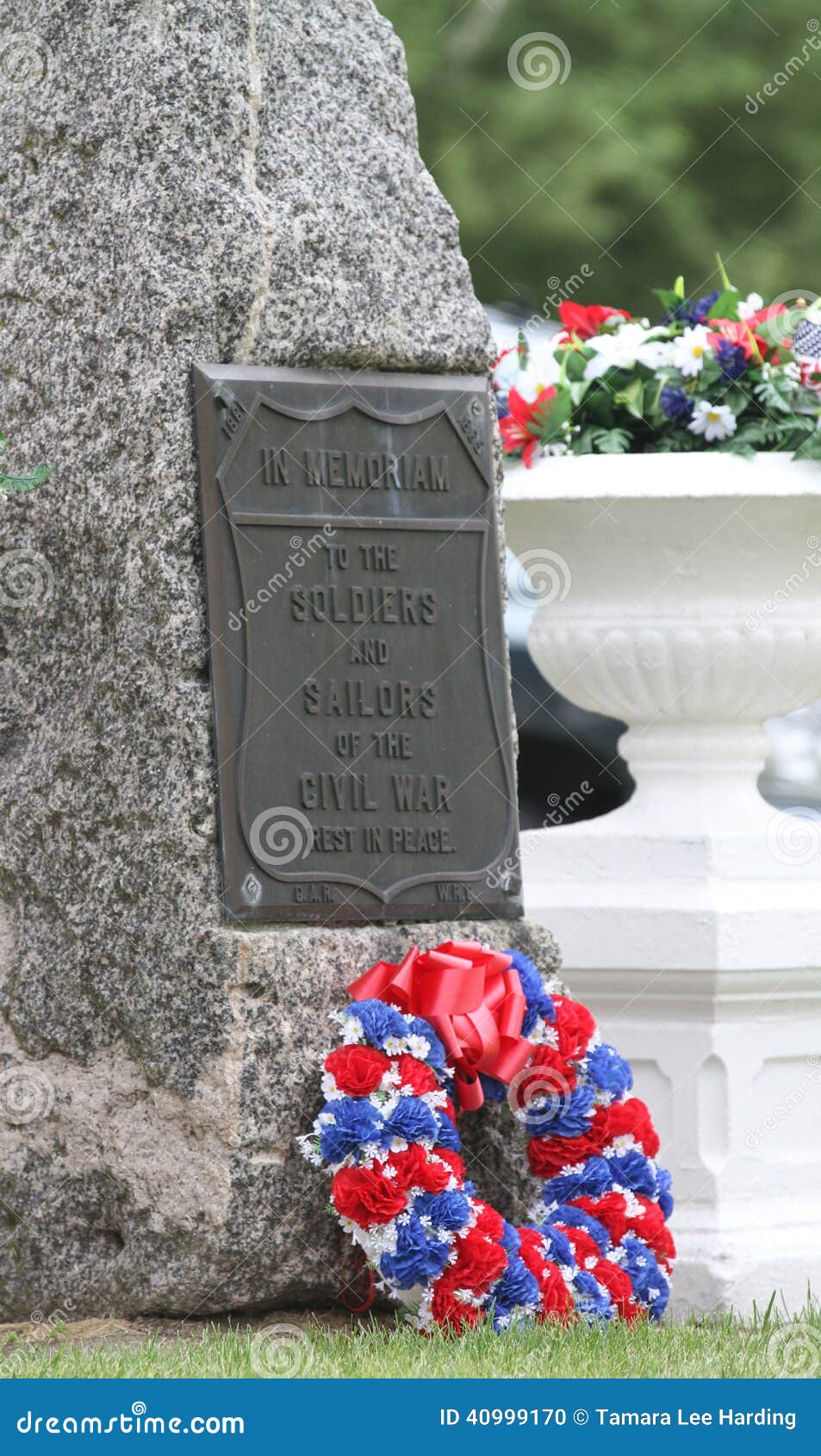 In Memoriam Stone Civil War Editorial Image - Image of glory, army ...