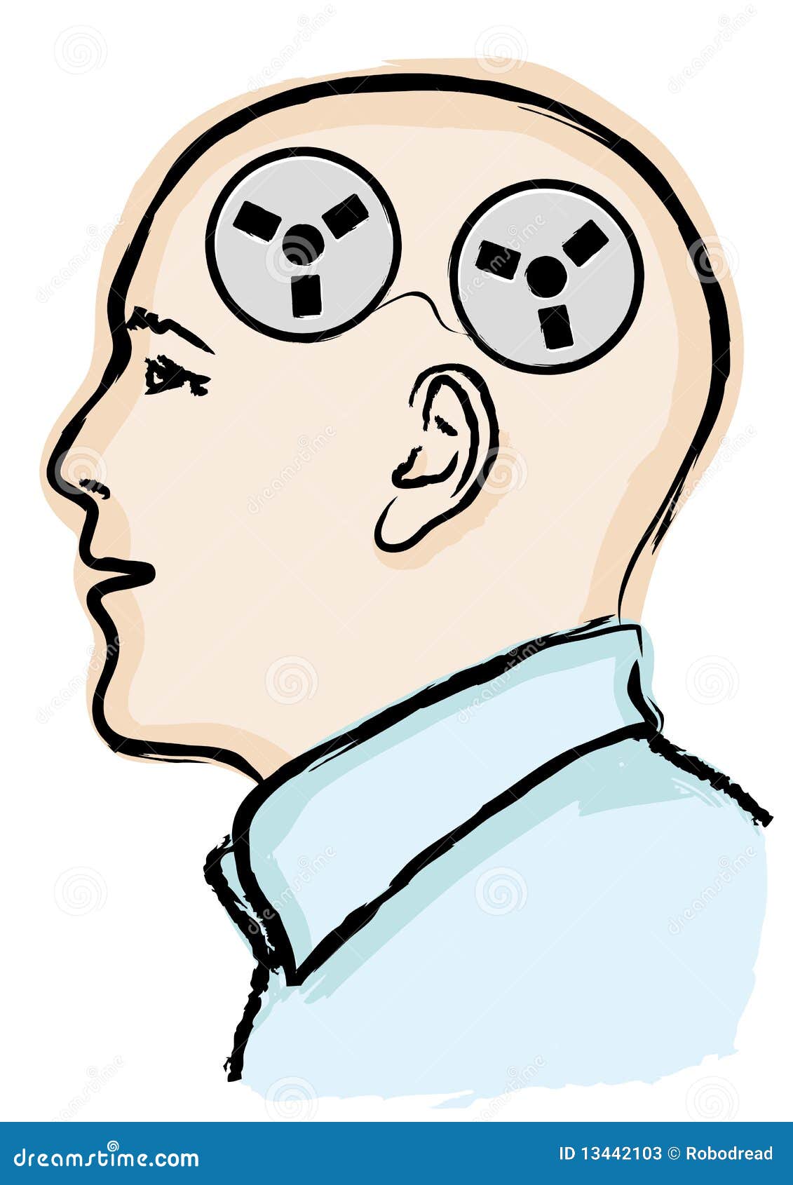 Memory stock vector. Illustration of mind, record, remember - 13442103