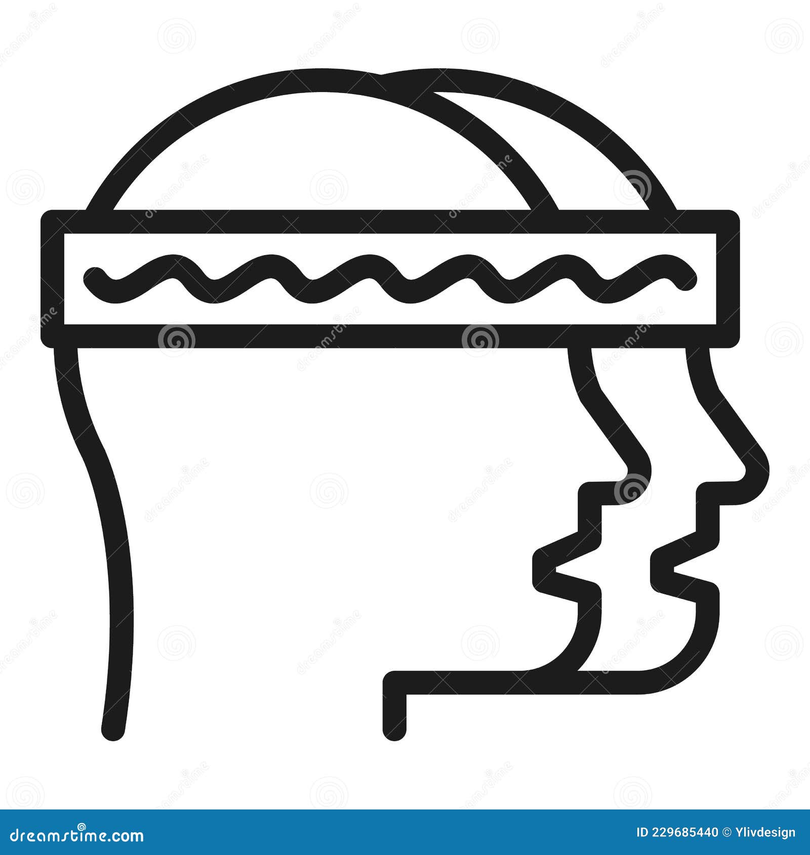 Memory Activity Icon Outline Vector. Brain Mind Stock Vector ...